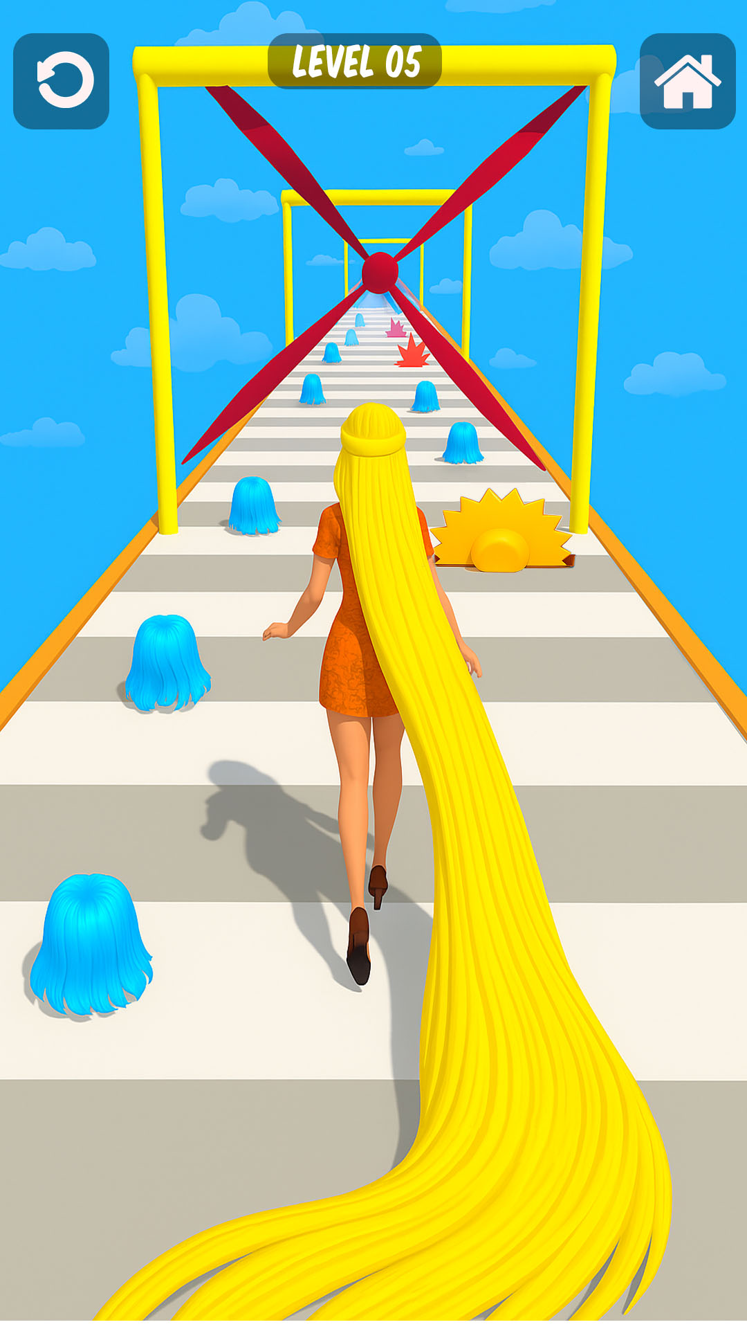 Long Hair Challenge Run Game 3D - Hair Runner Race 3D: Save Your Long ...