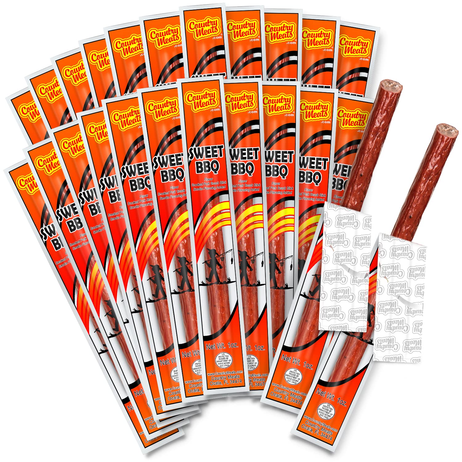Amazon.com: Country Meats, Meat Sticks, 0 Trans Fat, USDA Certified ...