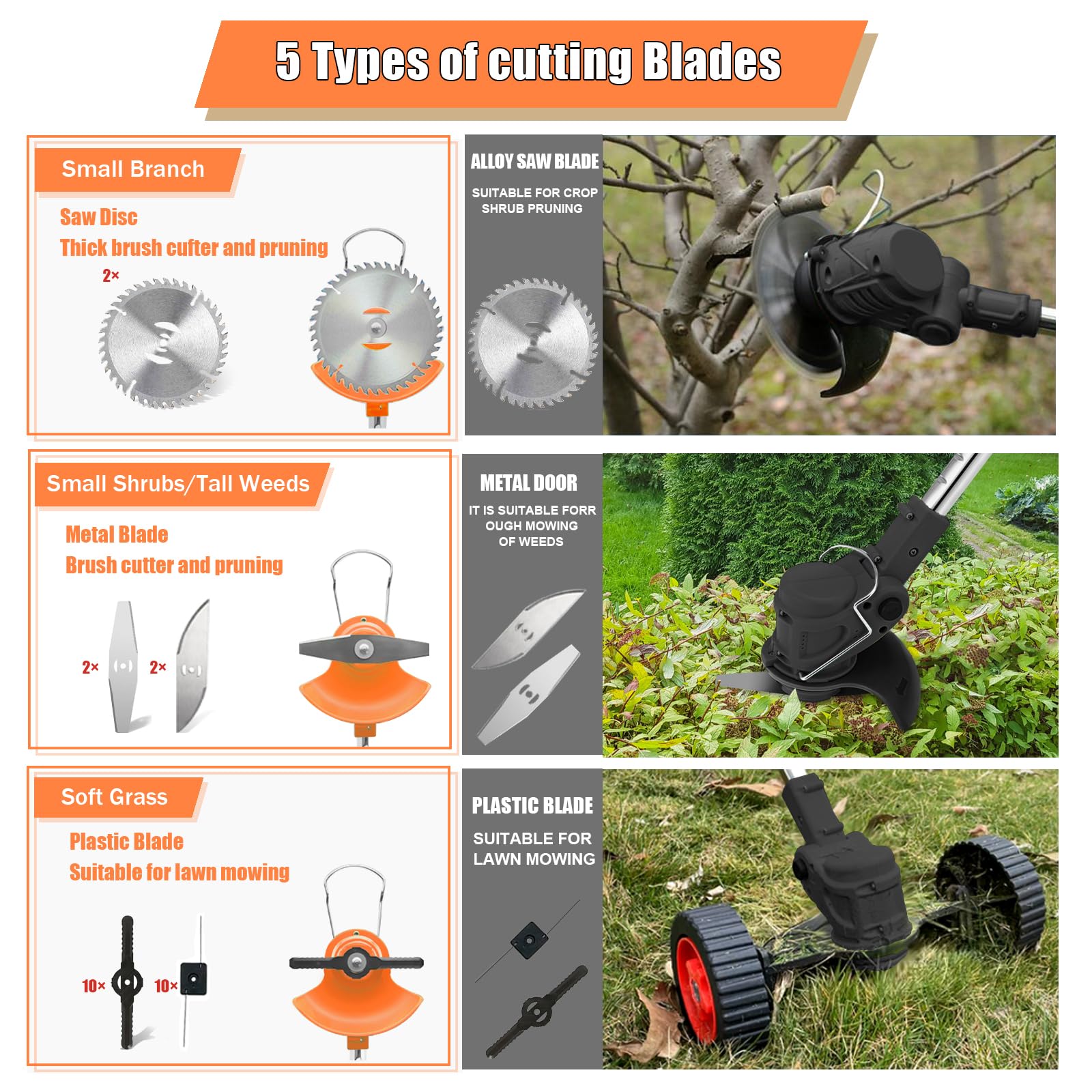 Snapklik.com : Weed Wacker Electric Cordless Battery Powered Weed Eater ...