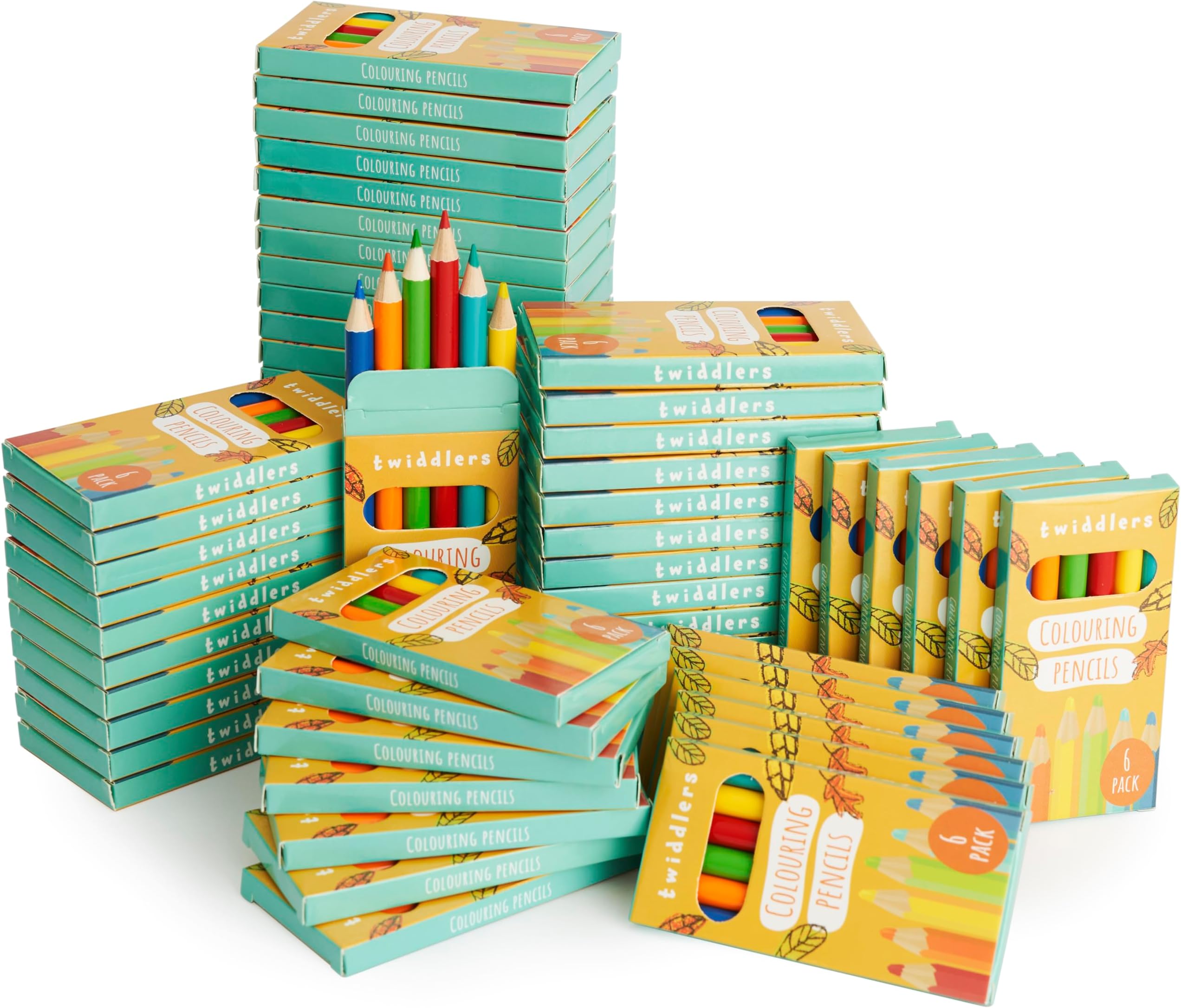 THE TWIDDLERS - 144 Boxes of Wax Crayons - 4 Crayons Per Box, 576 Total ...