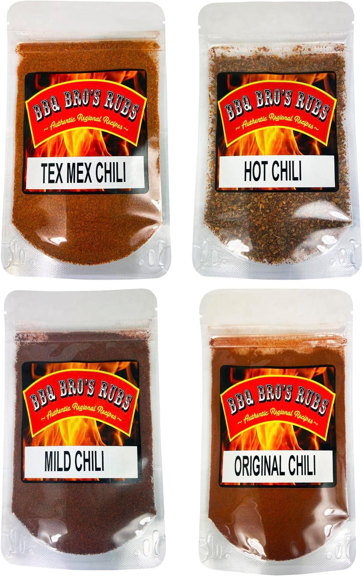 Amazon.com : Chili Seasoning Mix by BBQ BROS (Original, Mild, Hot & Tex ...