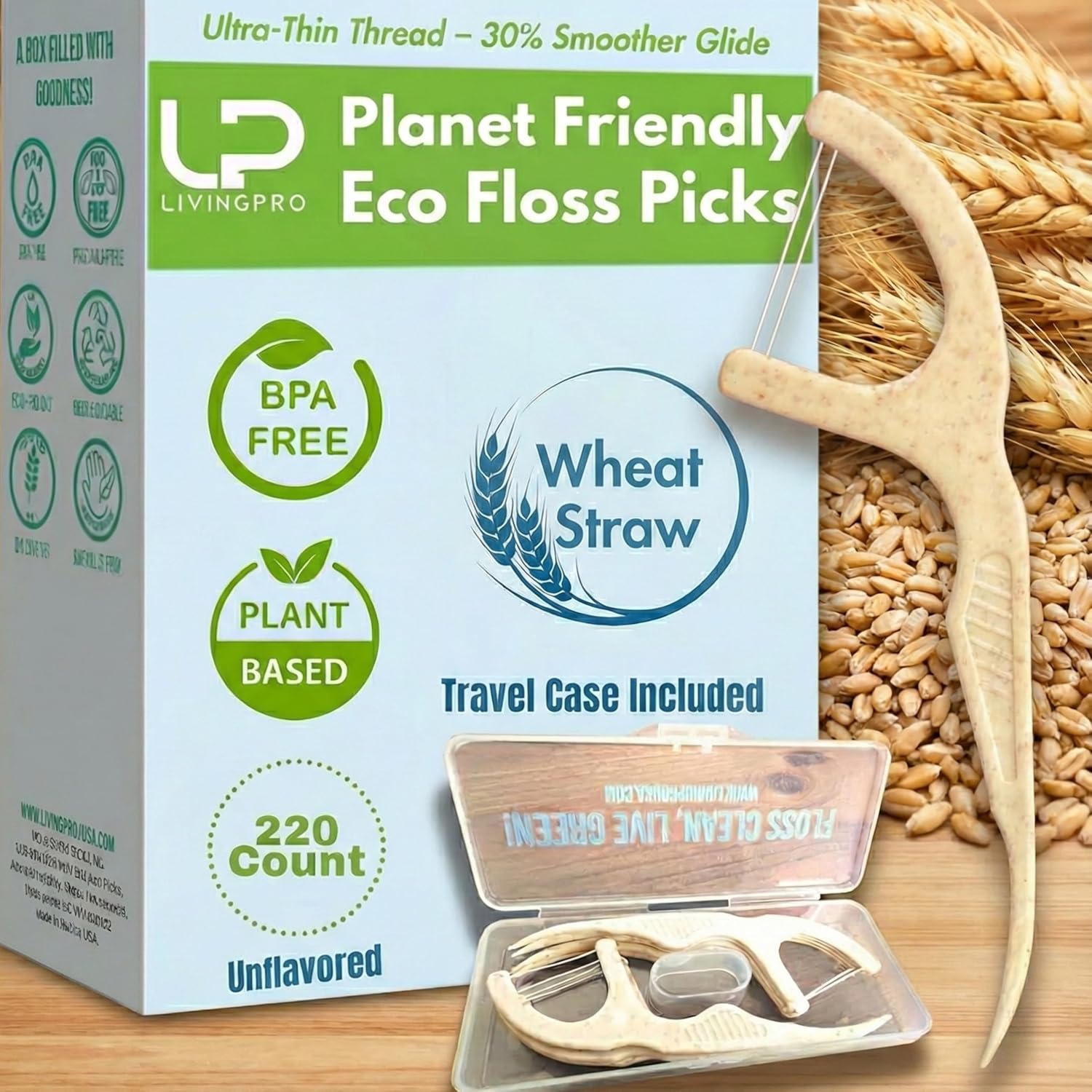 Amazon.com : Twin Line Dental Floss Picks (220 Count) – Double Thread ...