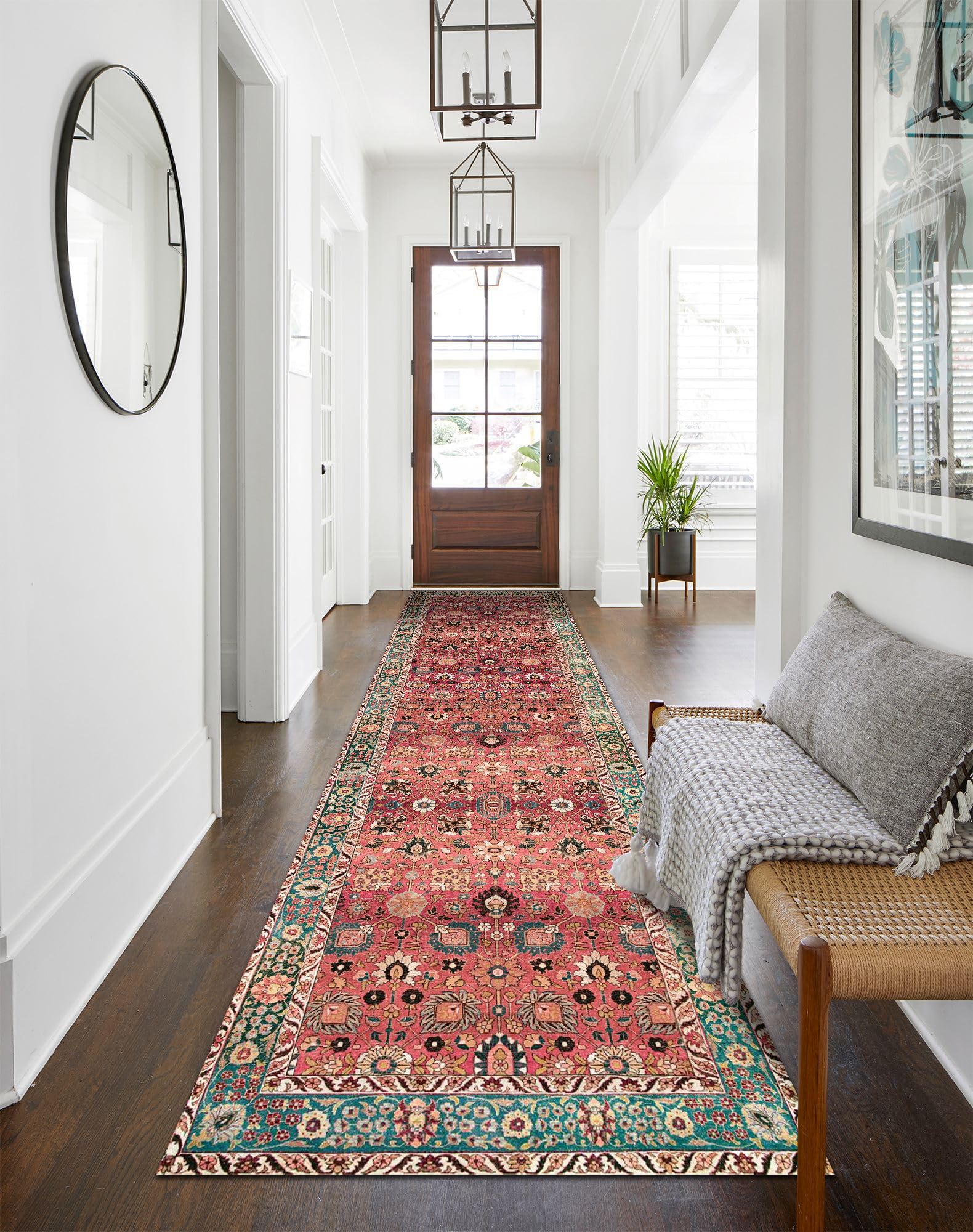 Amazon.com: vivorug Runners for Hallways 2'x8', Non Slip Washable ...