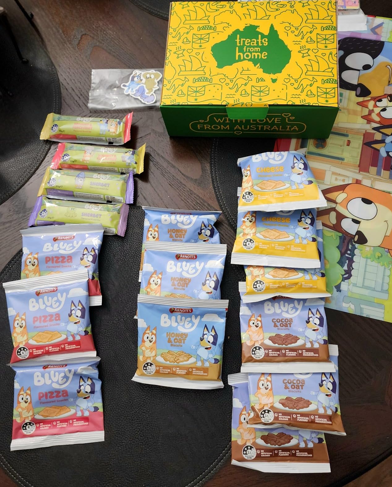 Amazon.com: Bluey Snack Arnott's Multipack 12 Mini Cocoa & Honey Oat ...