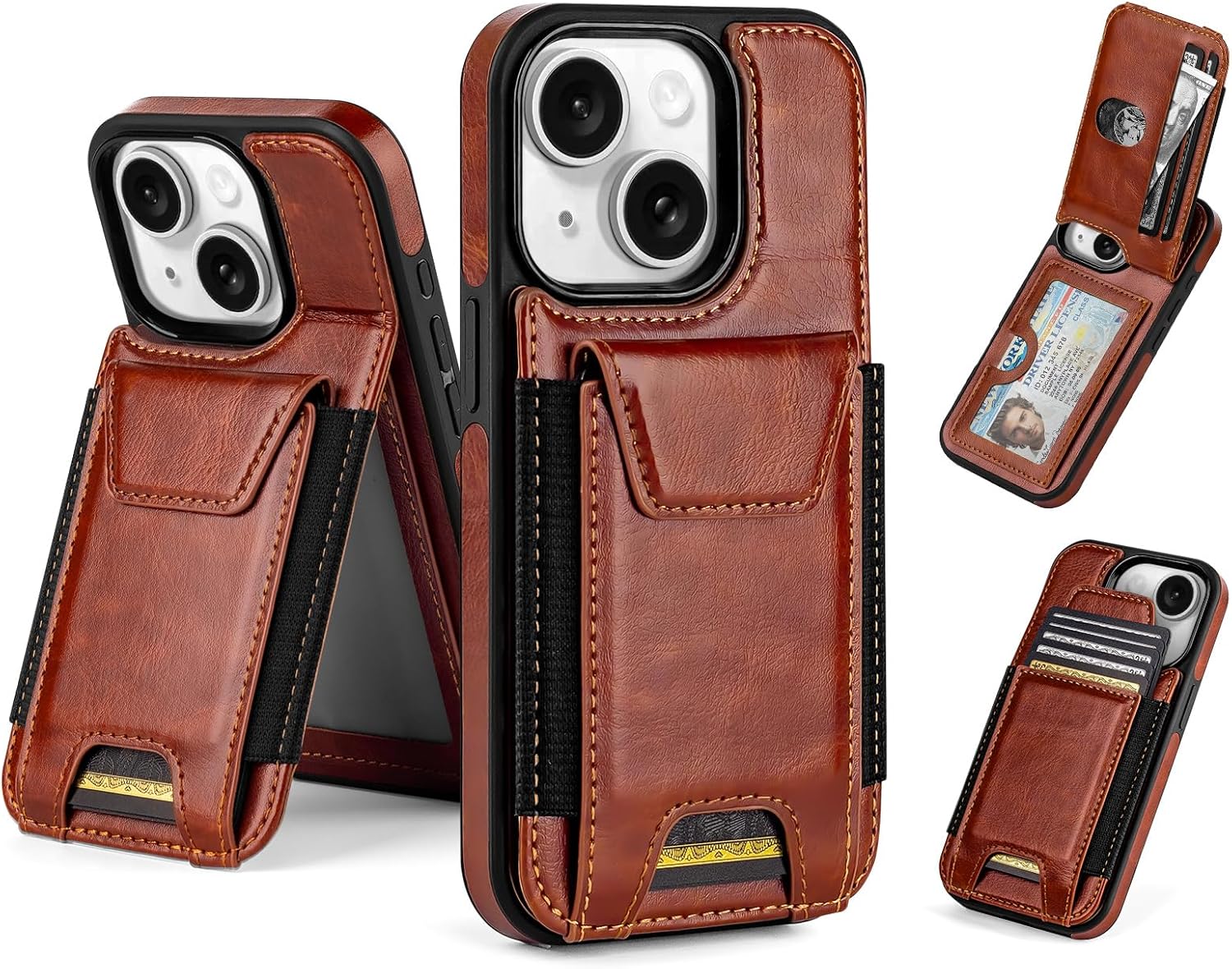 Amazon.com: SkyEagle Compatible with iPhone 13 Wallet Case with Card Holder,Women Men Phone Case ...