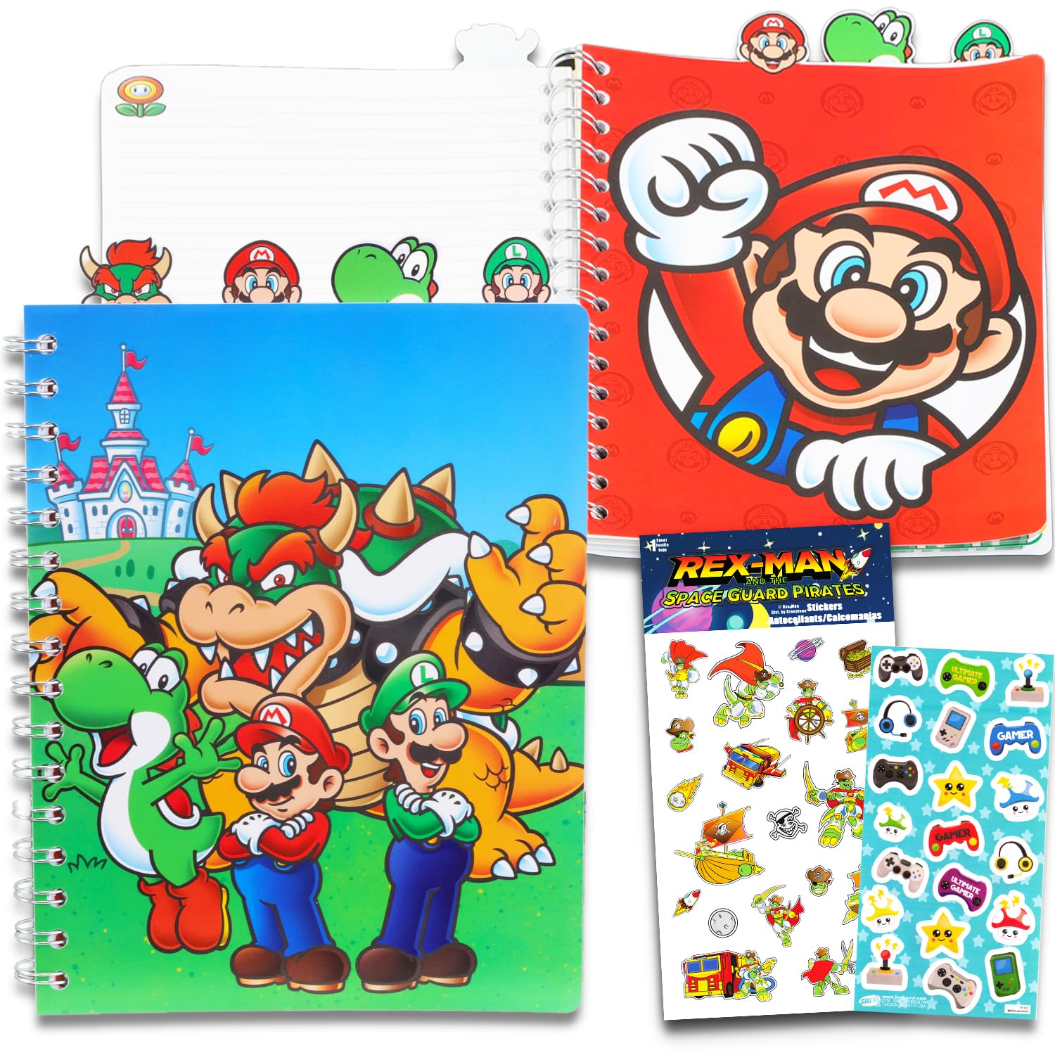 Super Mario Journal Set - Mario Journal for Boys Bundle Includes Super ...