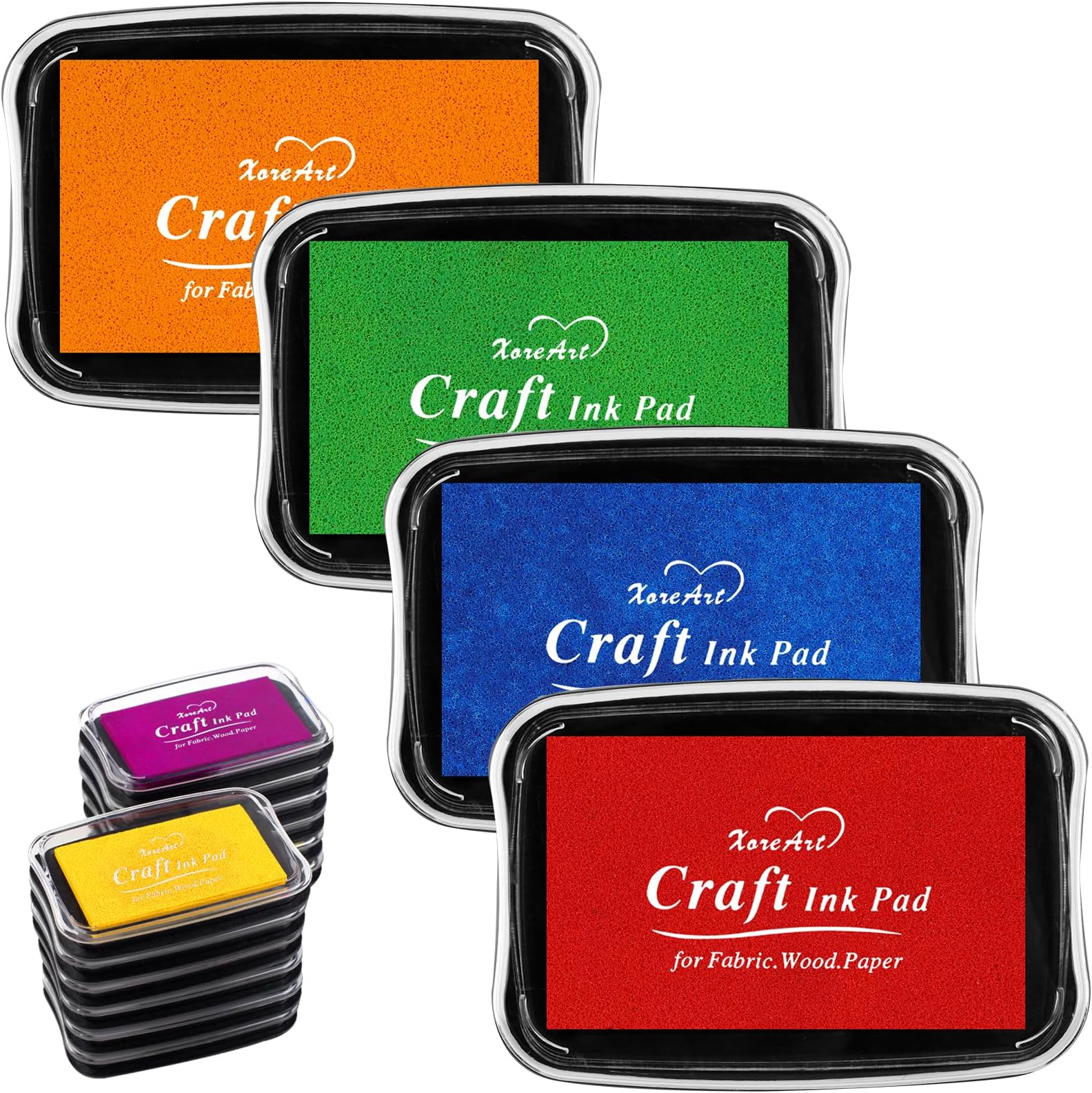 Amazon.com: YPSelected Craft Ink Pad Inkpad for Paper Wood Fabric 15 ...