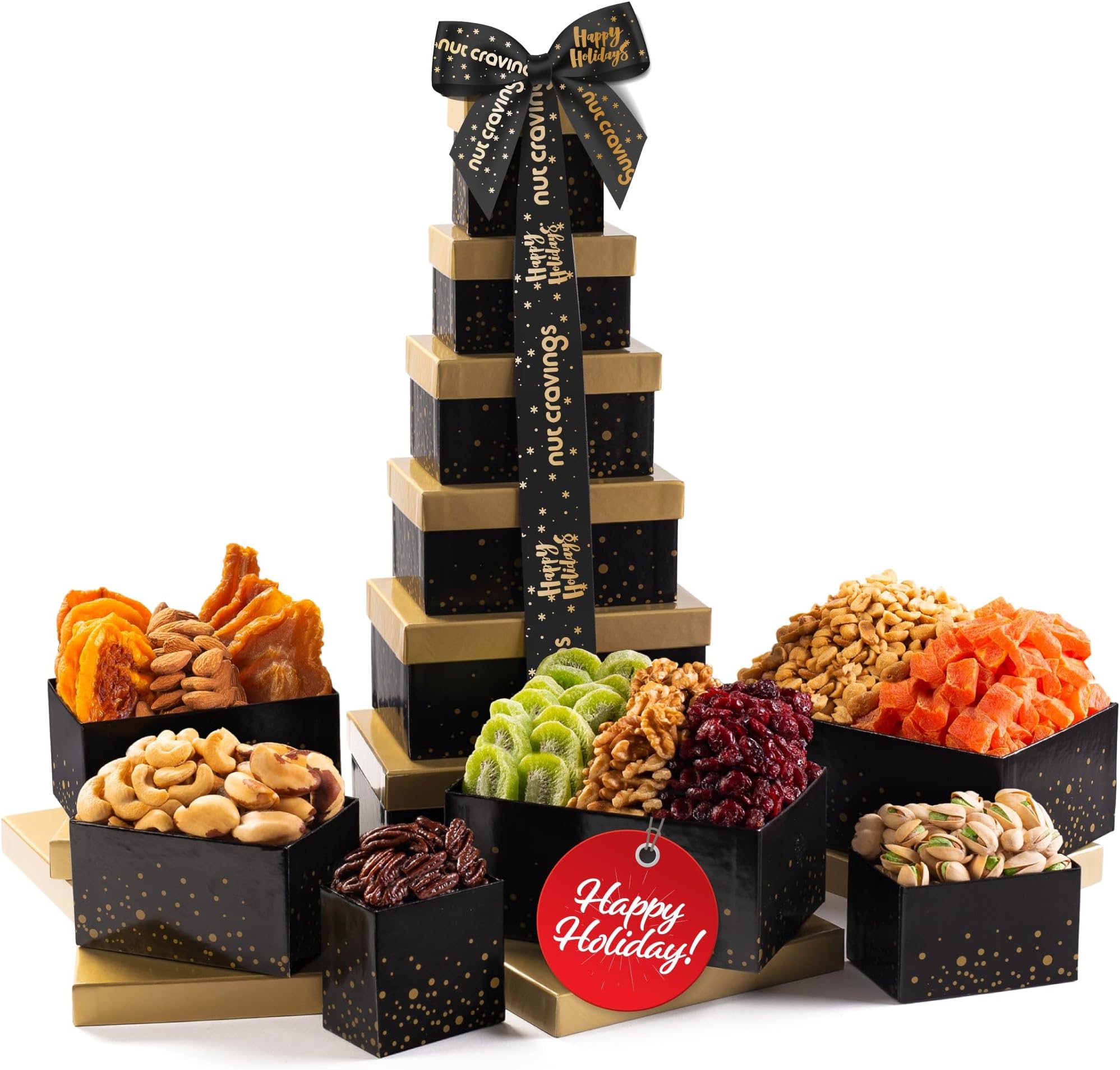 Amazon.com : NUT CRAVINGS Gourmet Collection - Christmas Tower Dried ...