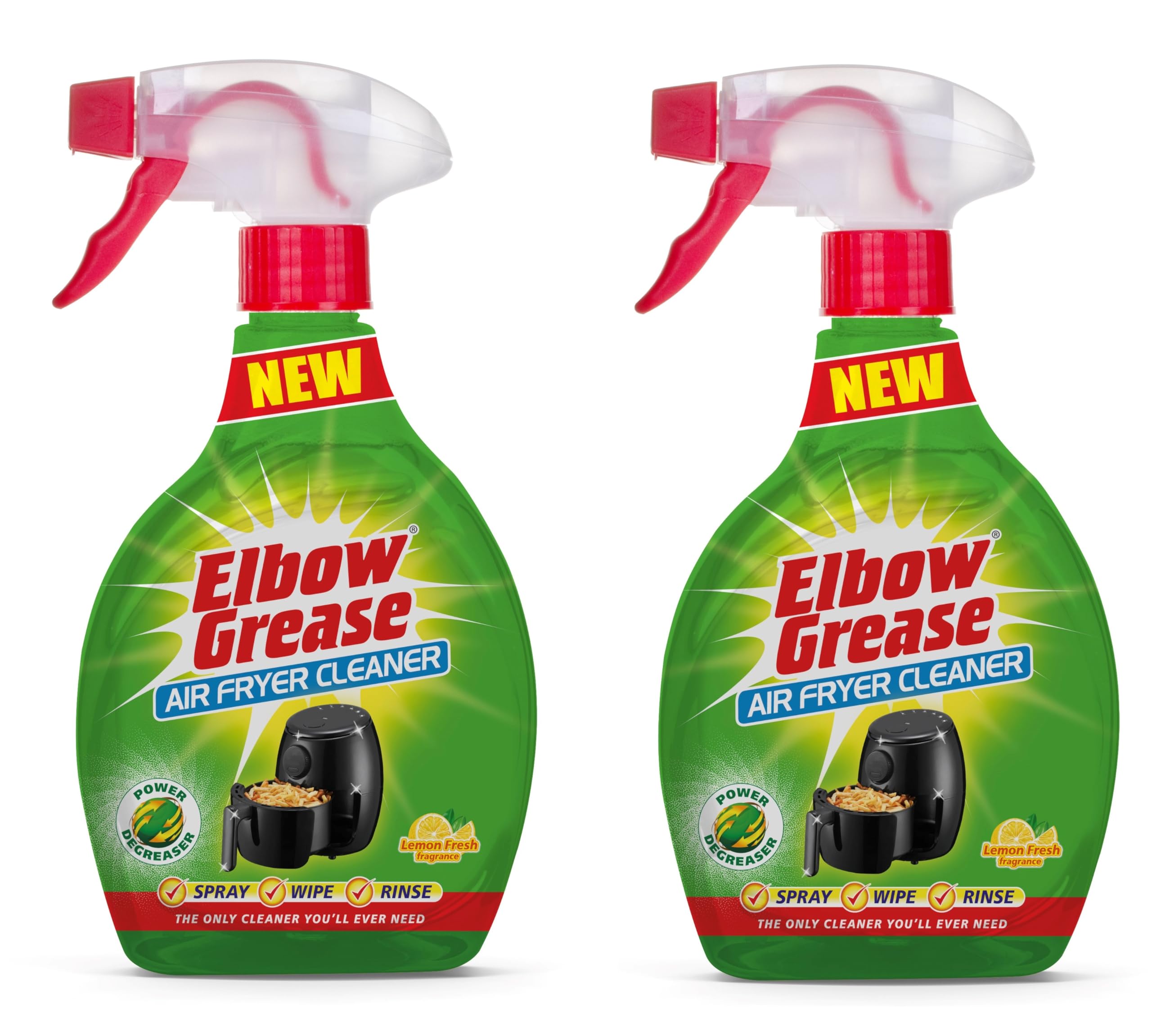 2-Pack Elbow Grease Air Fryer Cleaner Spray – 500ml Power Degreaser ...
