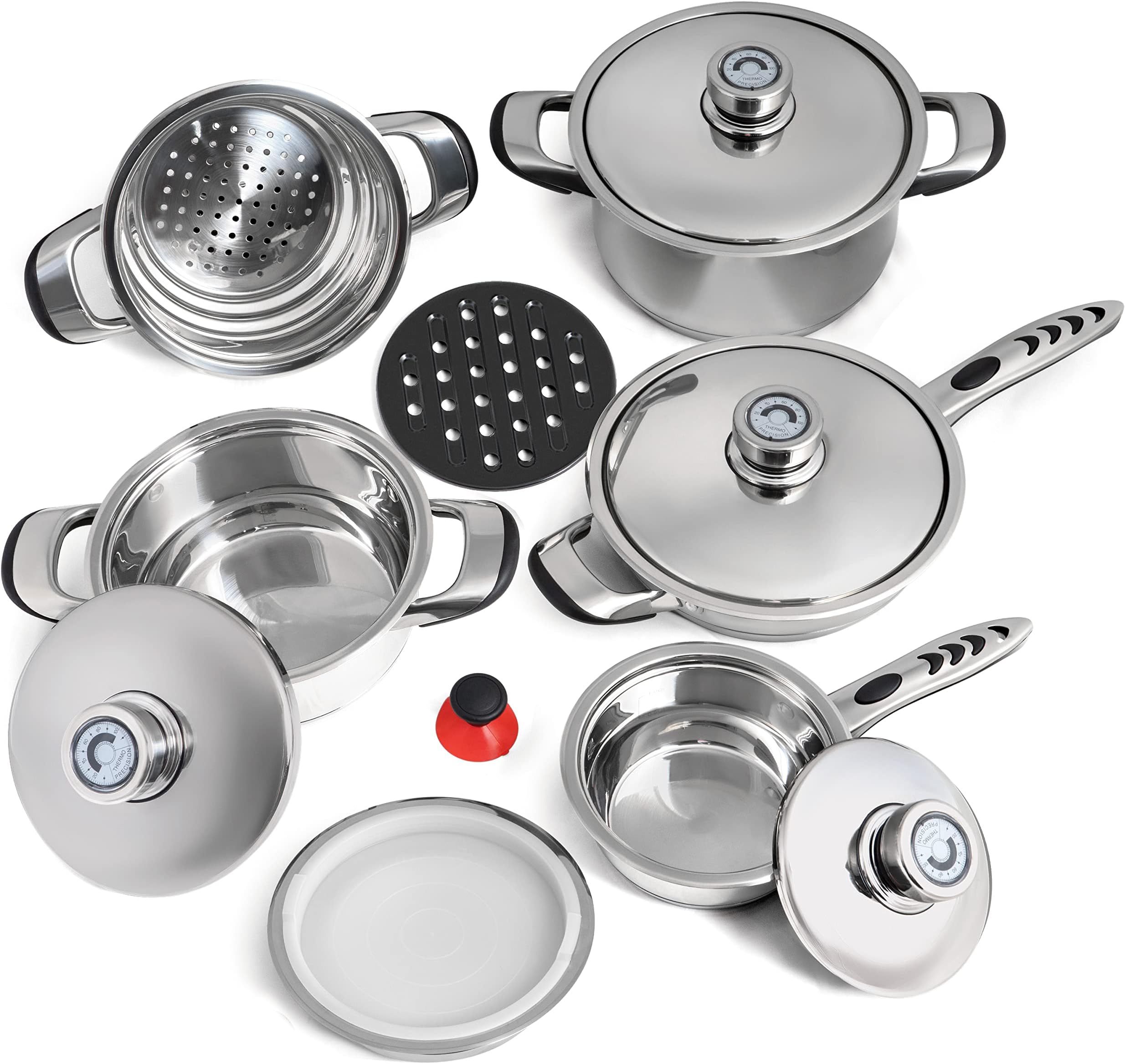 Amazon.com: Chef's Secret 9-Ply Waterless Heavy Gauge Cookware Set ...