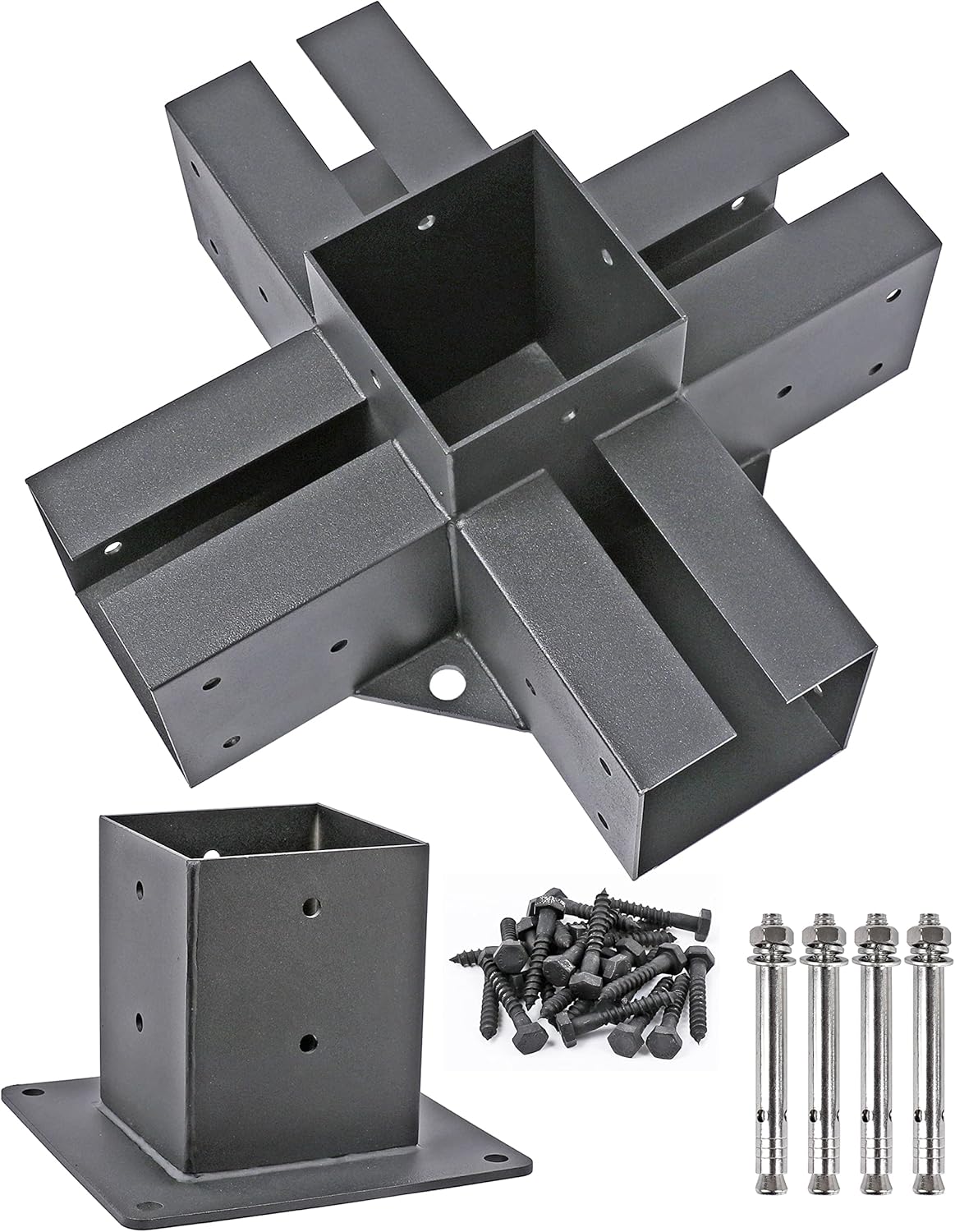 1PCS Pergola Brackets,4x4(Actual Size: 3.5x3.5inch) Stainless Steel 5 ...