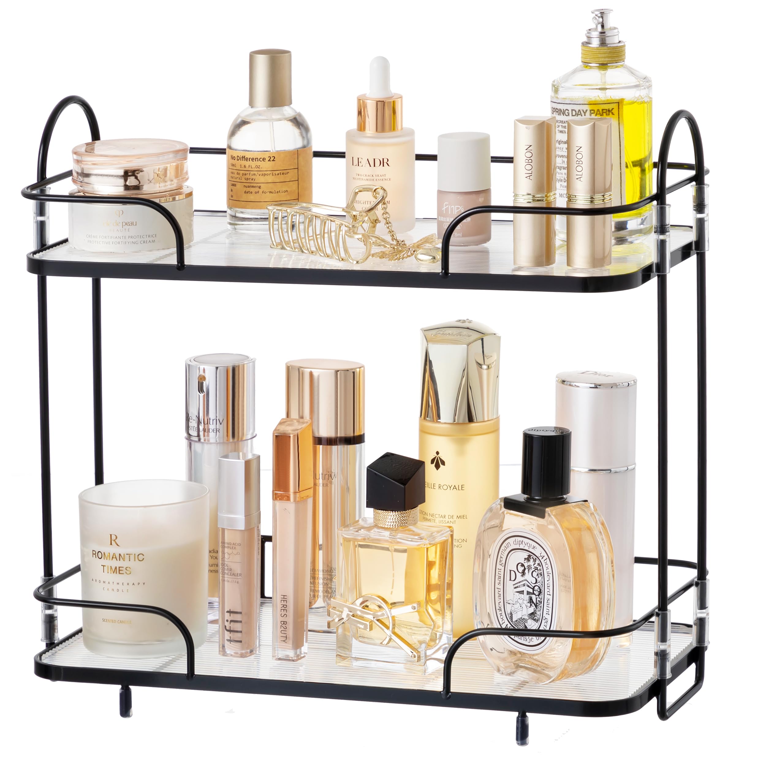 Amazon.com: HBlife Bathroom Countertop Organizer 2 Tier Makeup ...