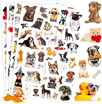 Amazon.com: Puppy Dog Stickers 650 Pieces Cute Pet Puppy Stickers for ...