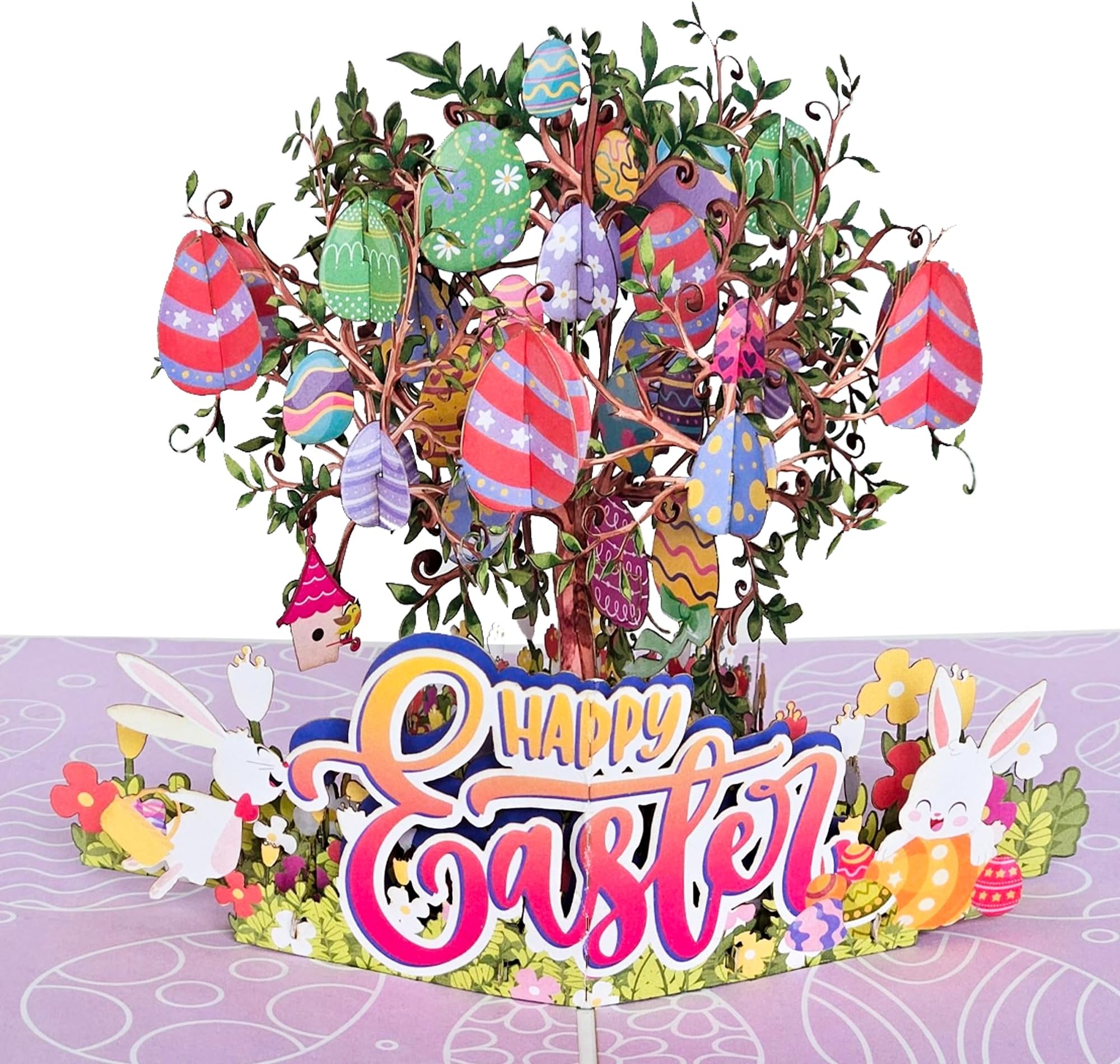 Amazon.com : CraftVie Greeting 3D Pop Up Card - Animal & Flower ...