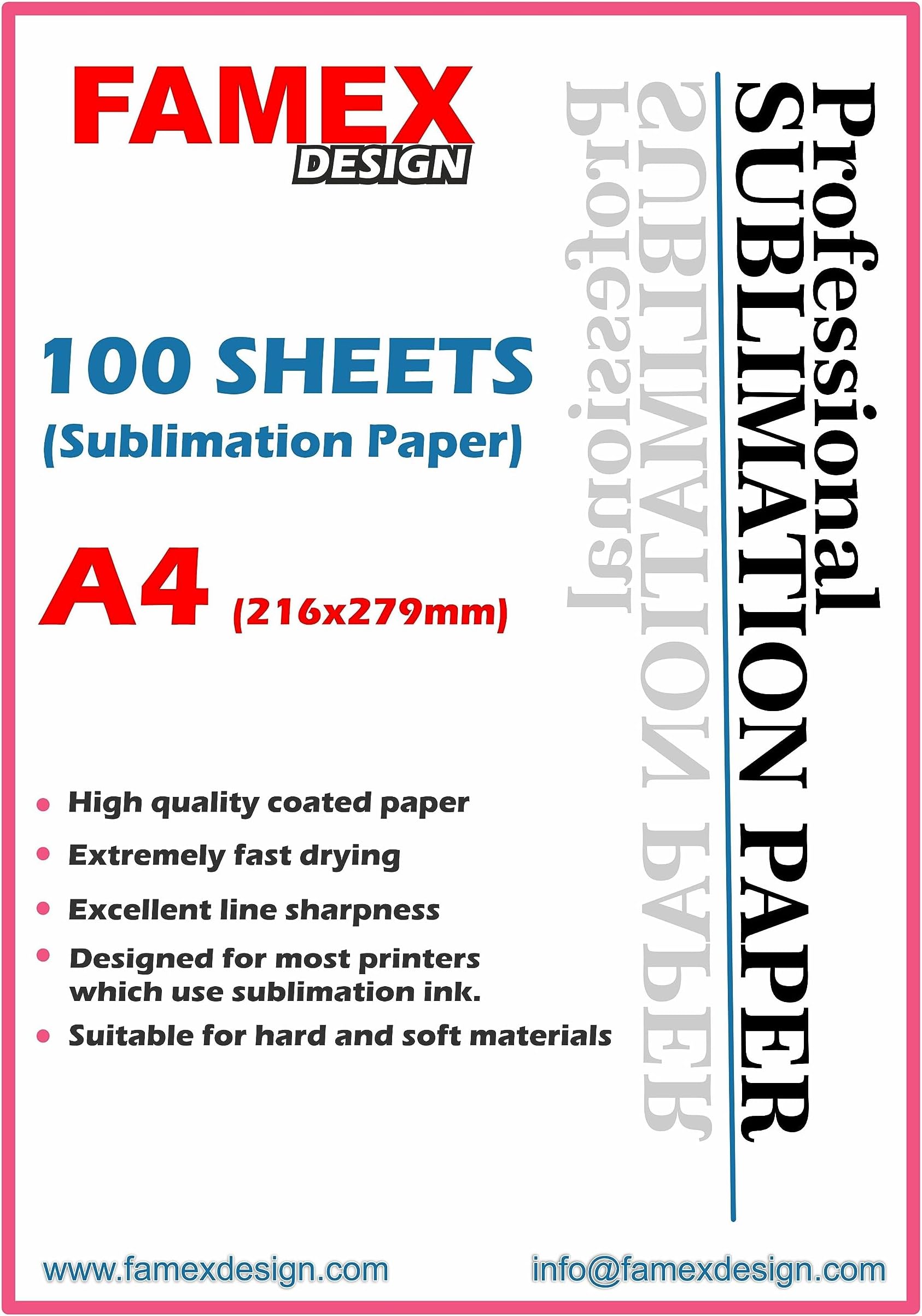 Ink Experts Style LITE A4 Sublimation Paper 100gsm (100) : Amazon.co.uk ...