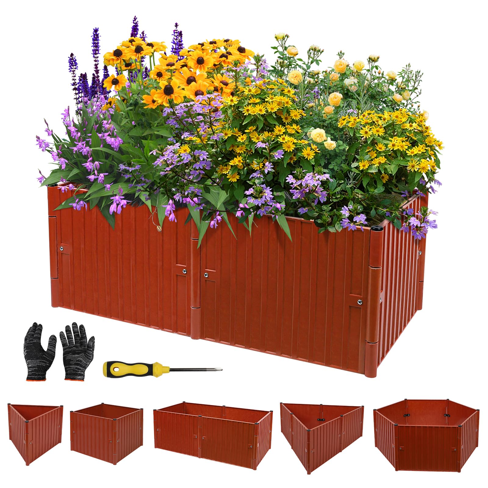 Snapklik.com : AISHN Raised Garden Bed, Raised Outdoor Planter For ...