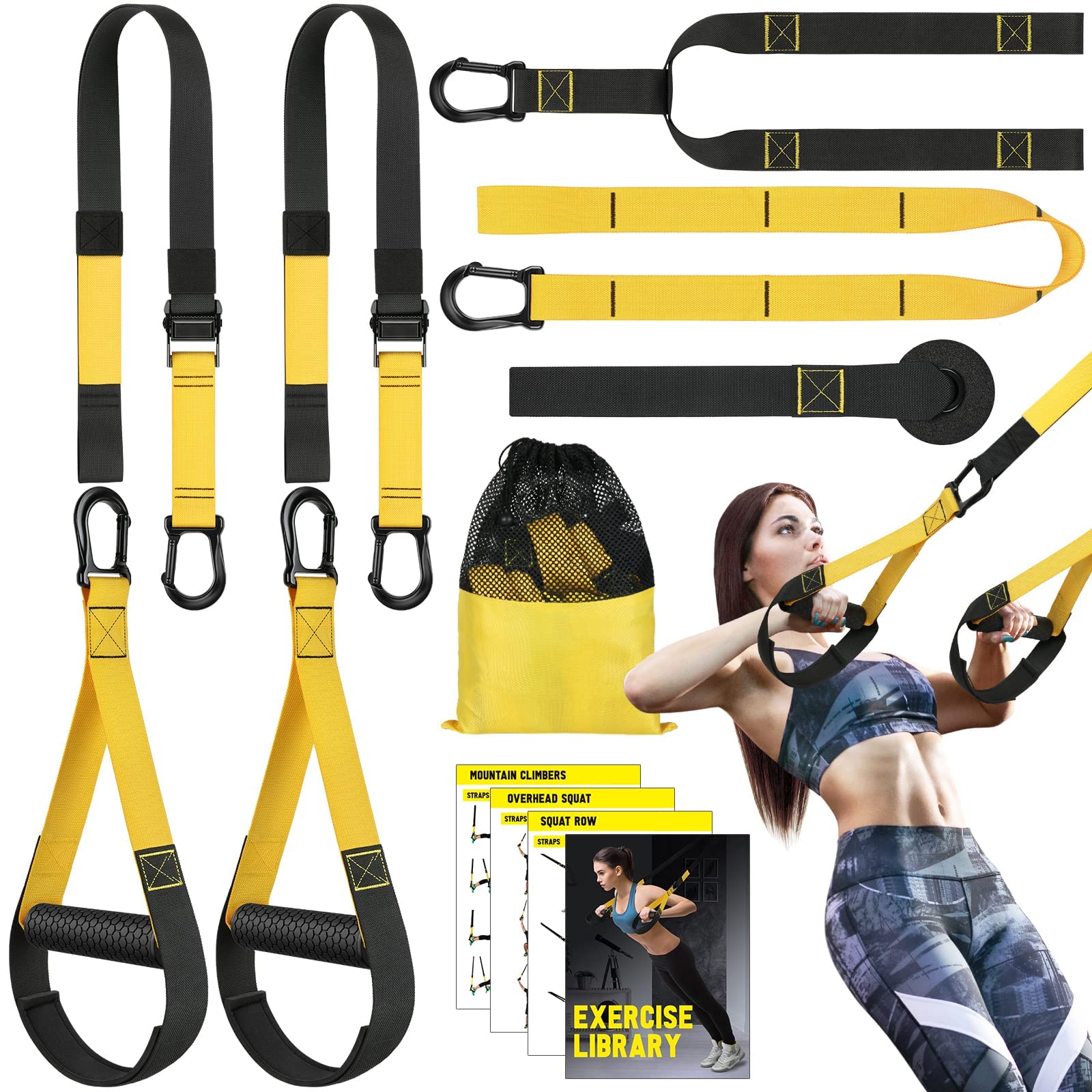 Home Resistance Training Kit, Resistance Trainer Fitness Straps for ...
