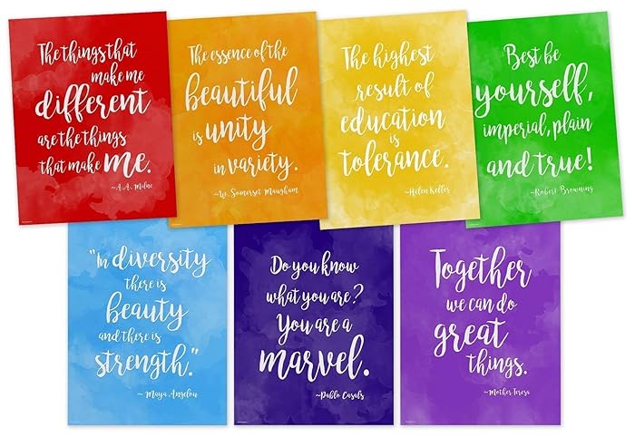 Amazon.com: Rainbow of Diversity Motivational Posters Set ...