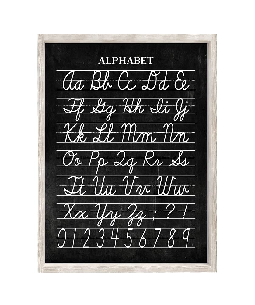 Chalkboard Alphabet