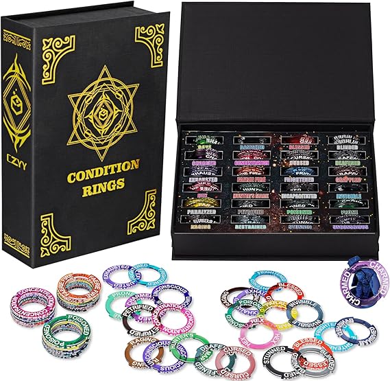 Amazon.com: CZYY Upgraded Condition Rings 96 PCS Status Effect Markers ...