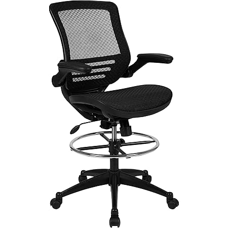 Amazon.com : Harwick Extra Tall Ergonomic Drafting Chair - Black ...