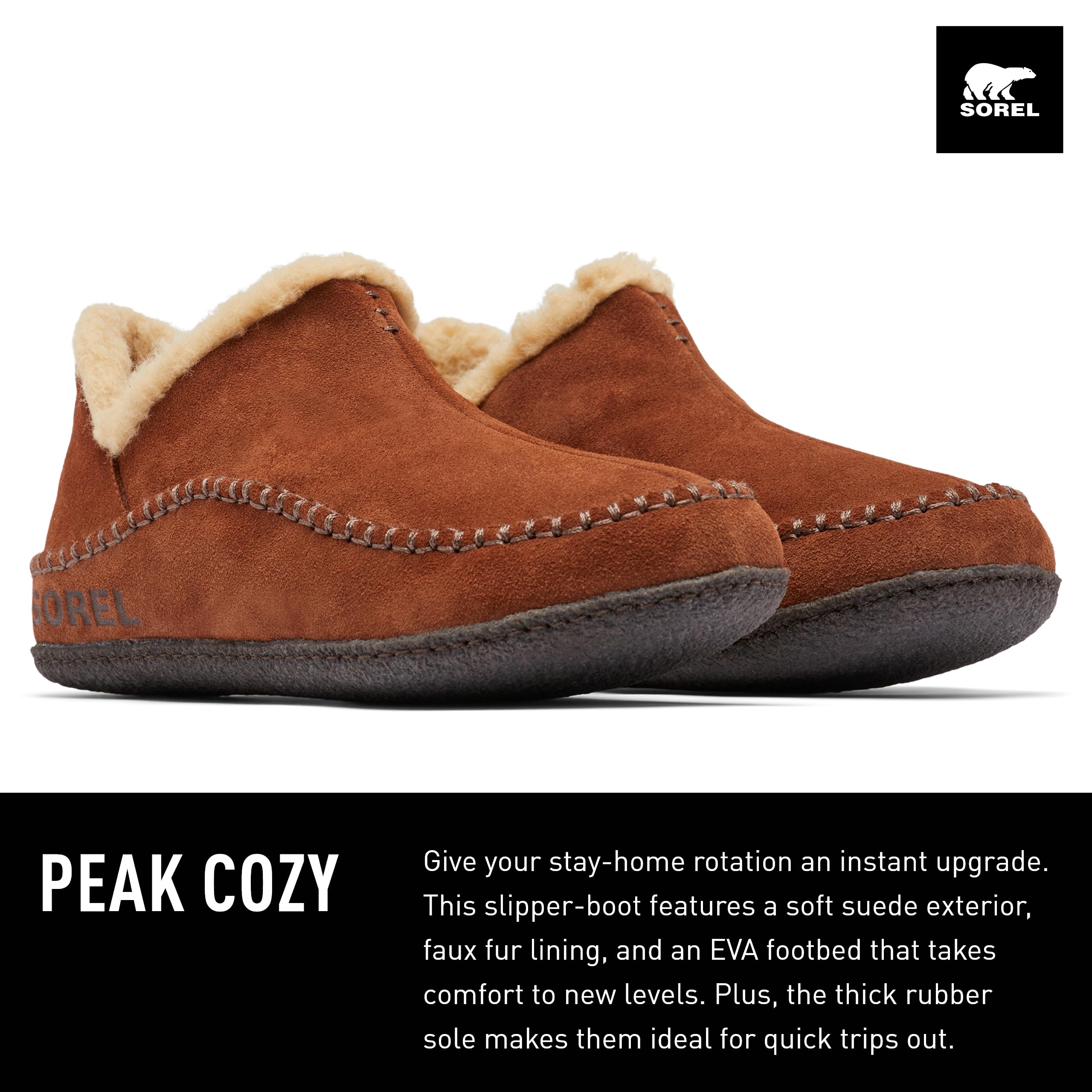 Snapklik.com : Sorel Mens Manawan II Slipper - Wood