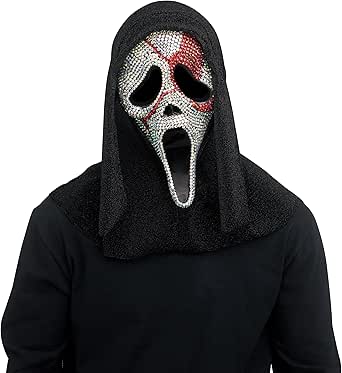 Amazon.com: Fun World Ghost Face Bloody Bling Mask Costume : Clothing ...