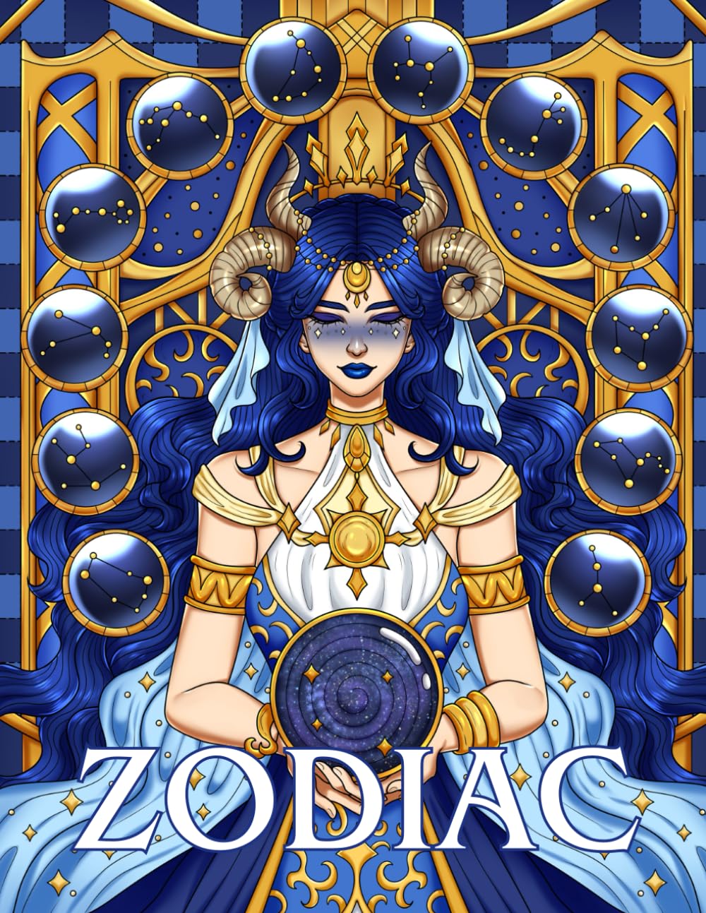 Amazon.com: Zodiac Coloring Book for Adults: Adult Coloring Book for ...