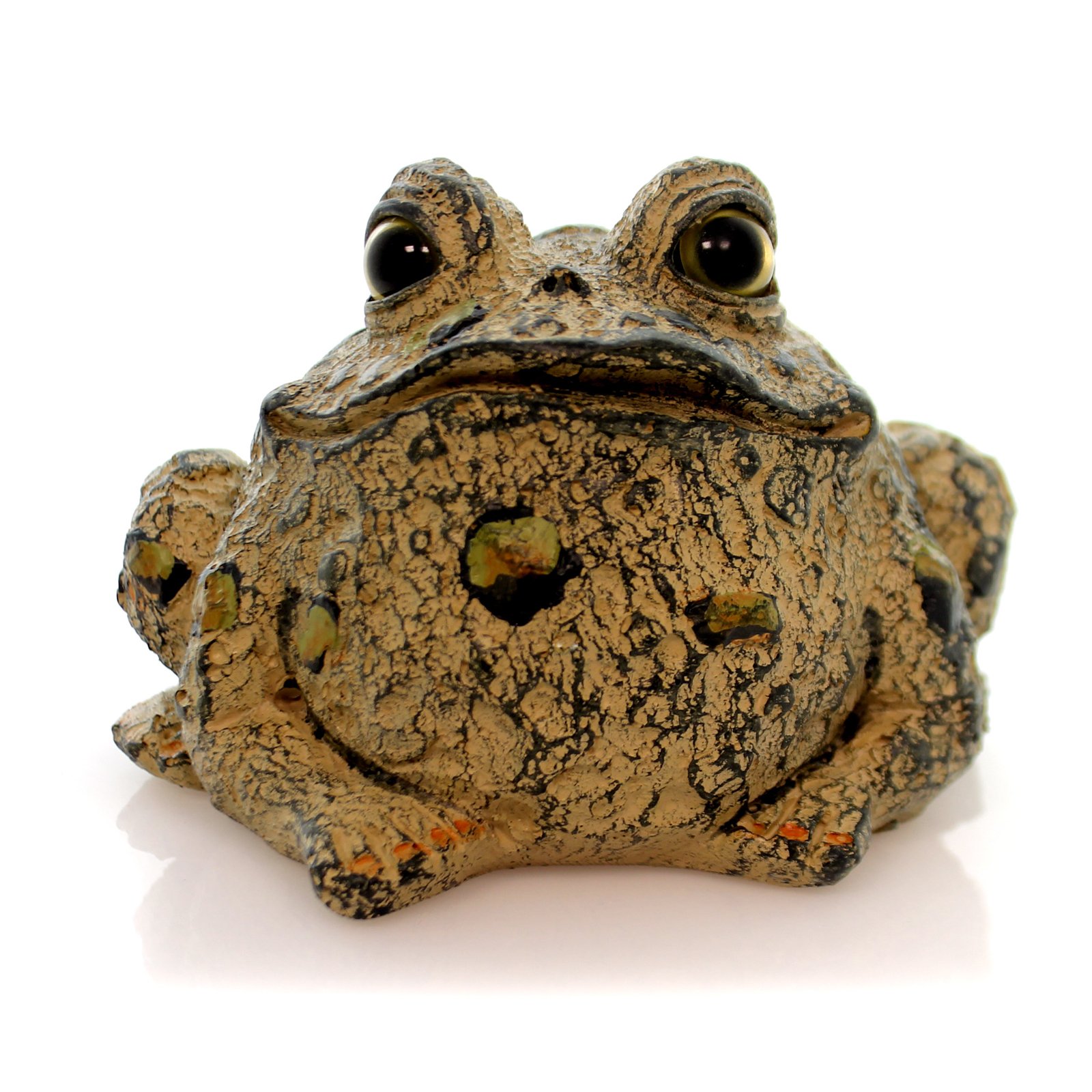 Amazon.com : Home & Garden TOAD SMALL Polyresin Toad Hollow 99889 Tan ...