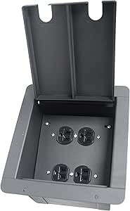Amazon.com: Elite Core FB-Quad Recessed Floor Box | 2 Duplex AC ...