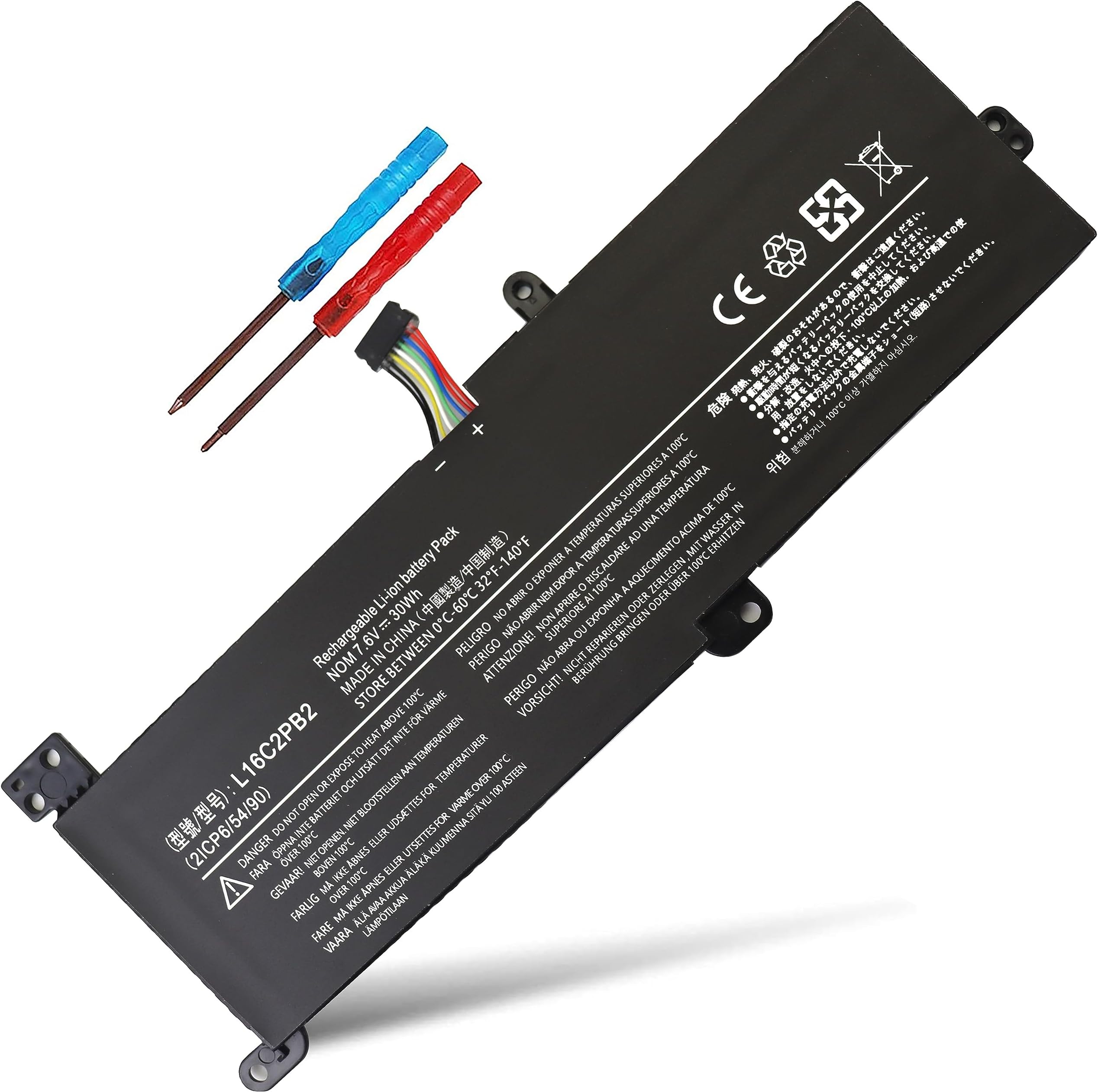 Amazon.com: Bovekeey 7.6v 30Wh L16M2PB2 L16C2PB2 L17L2PF1 Battery for ...
