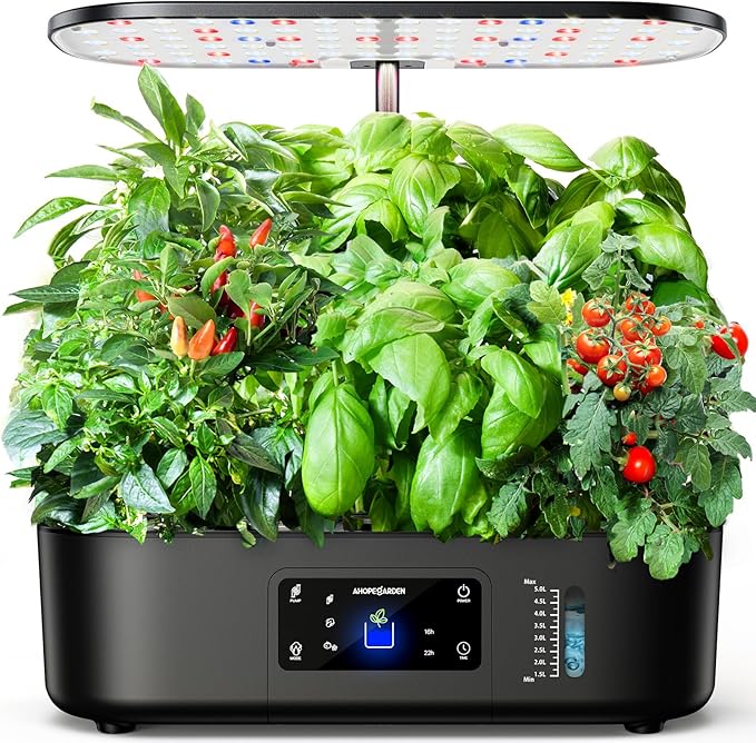 Amazon.com: Ahopegarden Hydroponics Growing System Kit Indoor Herb ...