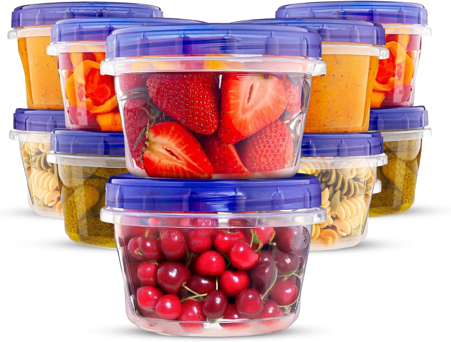 Amazon.com: XpressPak Plastic Food Deli Containers With Twist Top Lids ...