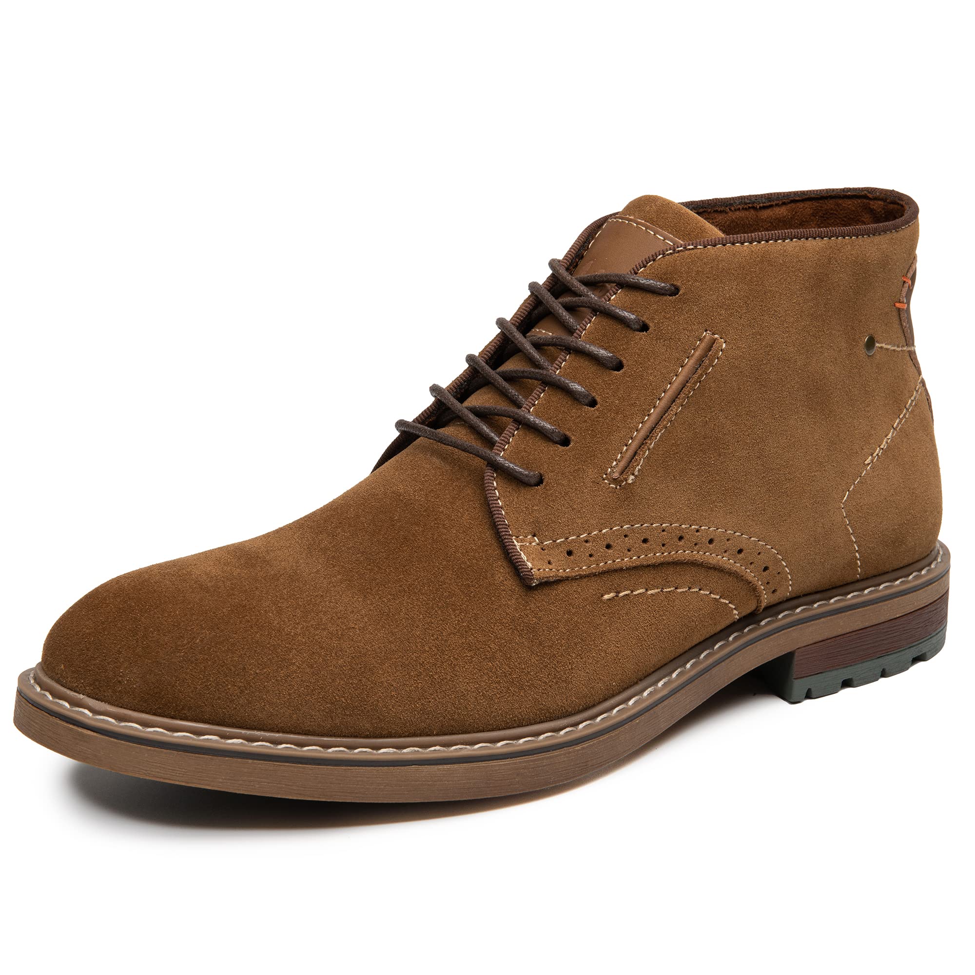 Snapklik.com : Mens Casual Oxford Dress Boots Suede Leather Upper Mid ...