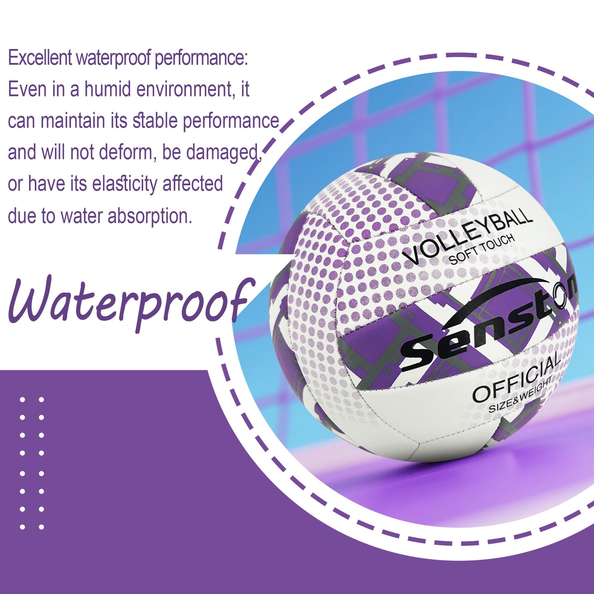 Snapklik.com : Senston Premium PVC Volleyball Size 5 Indoor/Outdoor ...