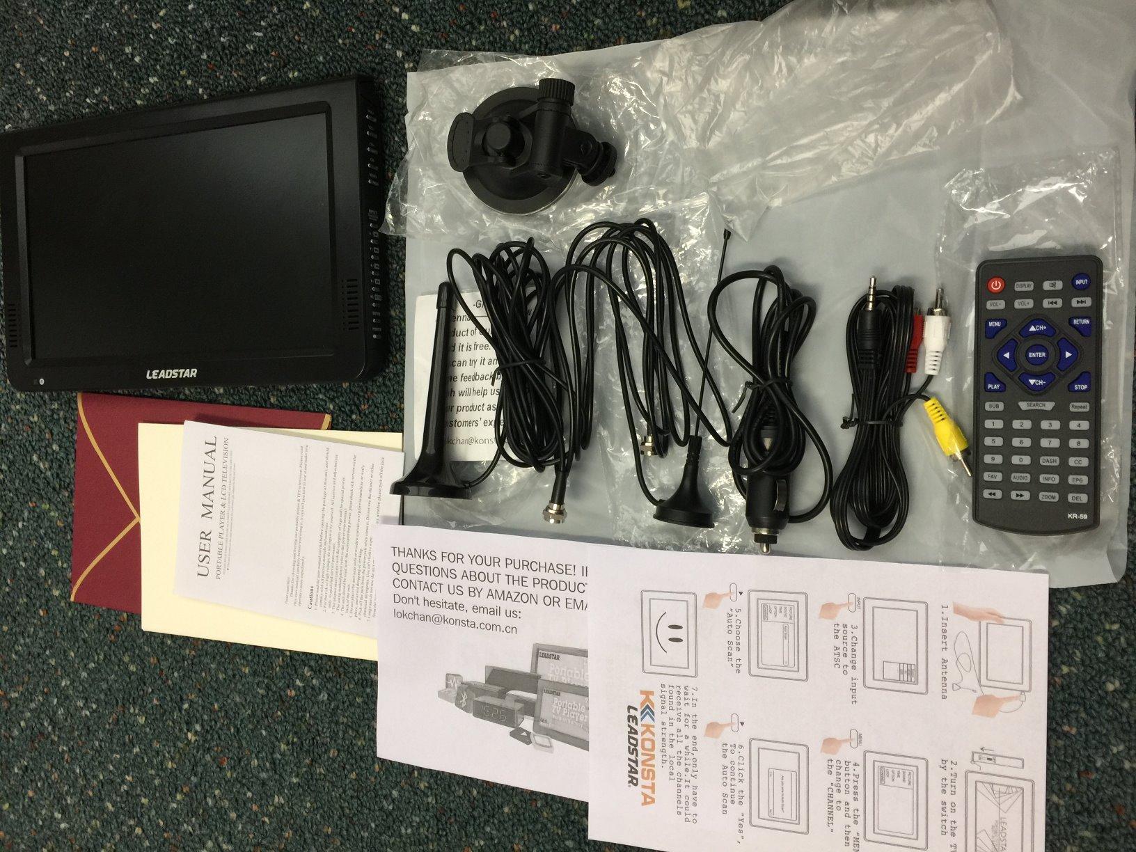 Amazon.com: 10 Inch Portable Digital ATSC TFT HD Screen Freeview LED TV ...