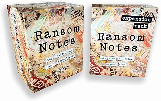 Ransom Notes - The Ridiculous Word Magnet Party Game & Expansion Pack ...