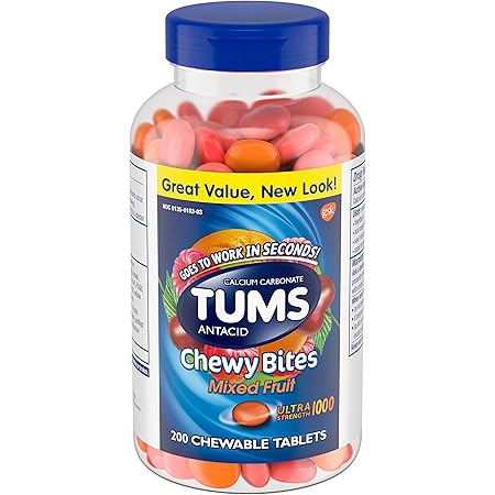 Amazon.com: Tums Antacid Chewy Bites, Assorted Berries, 60 Chewable ...