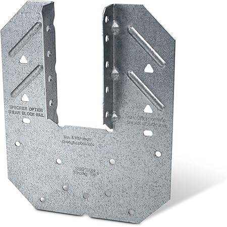 Amazon.com: Simpson Strong-Tie H10A 18-Gauge Galvanized Hurricane Tie ...