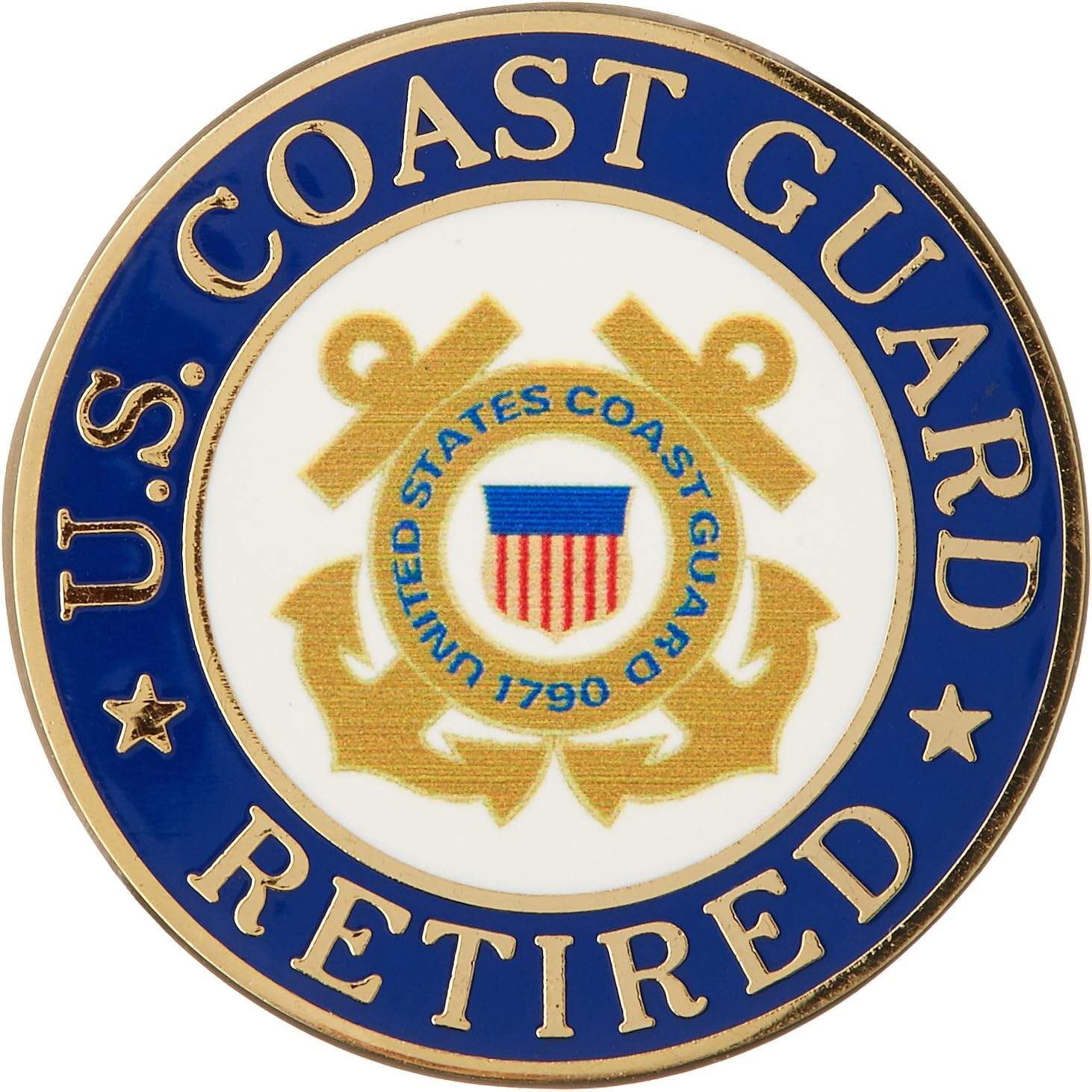 Amazon.com: US Coast Guard Retired Hat or Lapel Pin