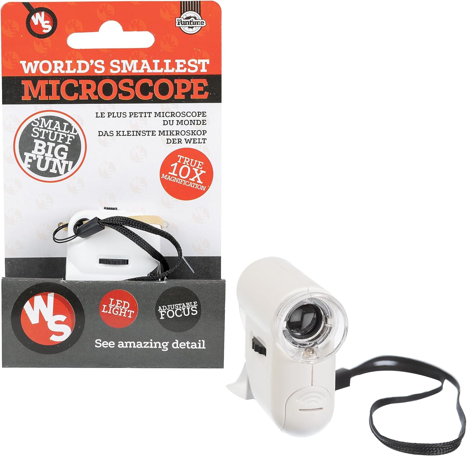 World's Smallest Microscope – Pocket-Sized STEM Exploration!, White ...