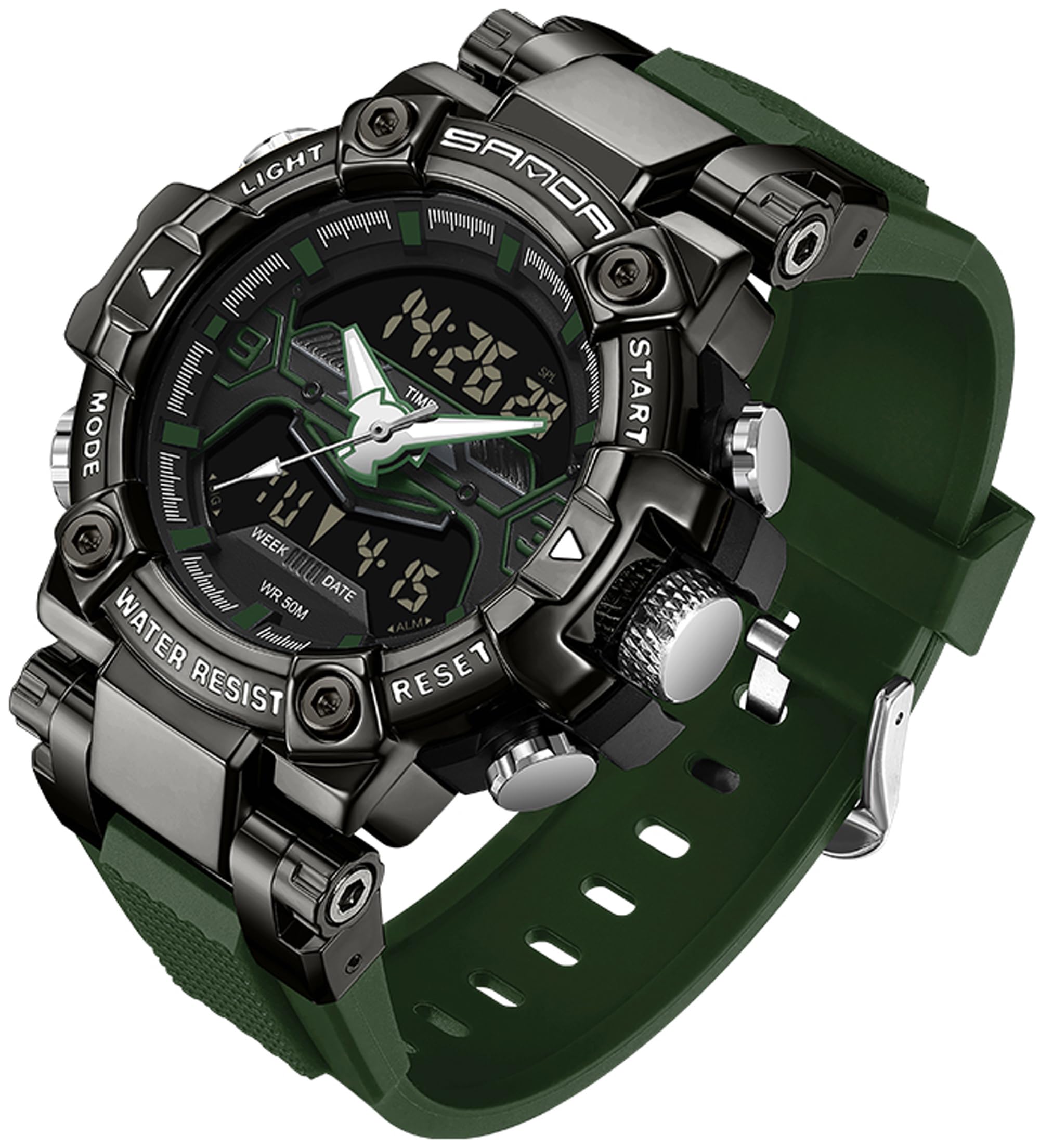 findtime Military Digital Watches for Men Sports Waterproof Watch Large ...