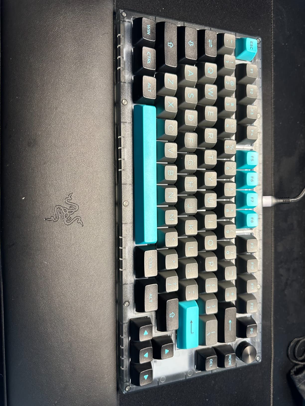 $10/mo - Finance Akko Blue on White 197-Key ASA Profile PBT Double-Shot ...