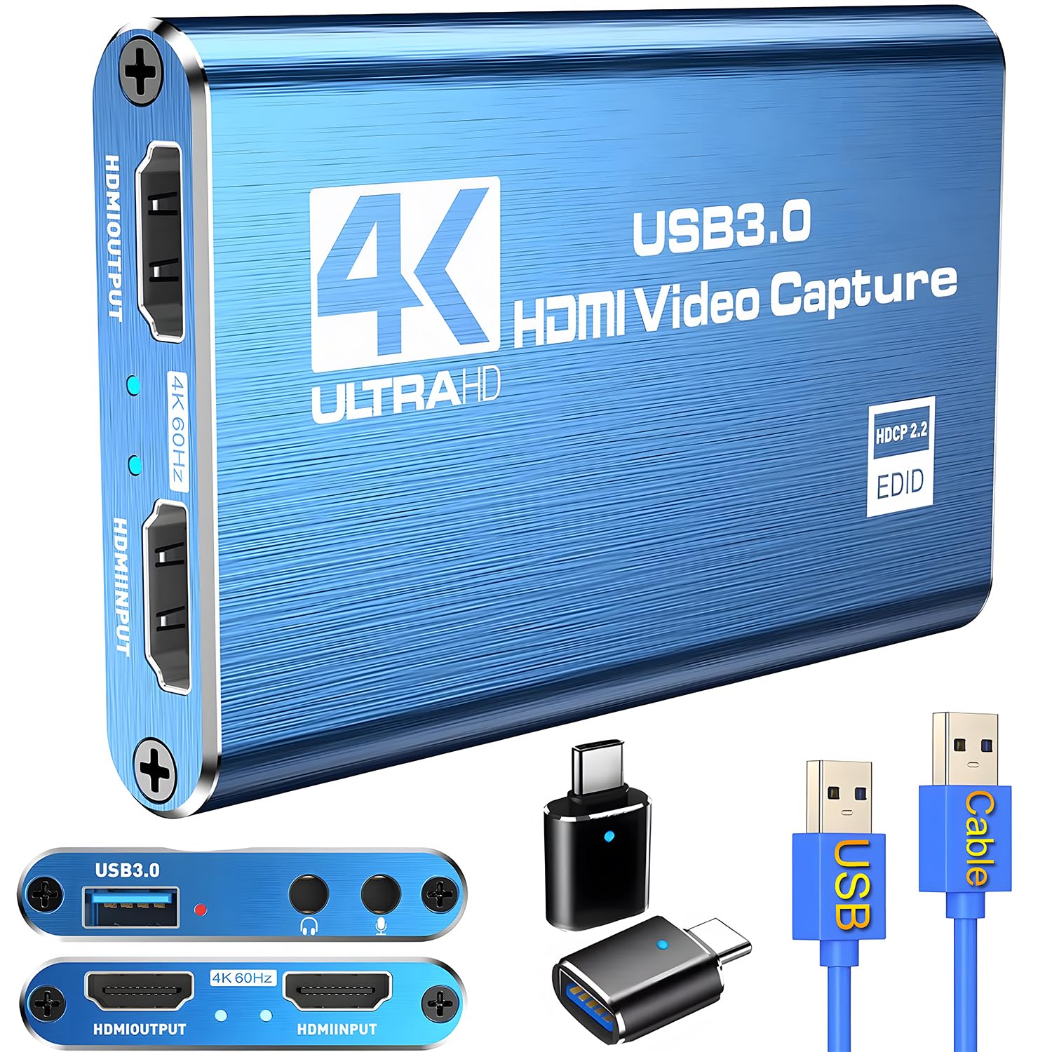 HDMI Video Capture Card for Switch,4K External Capture Card for ...