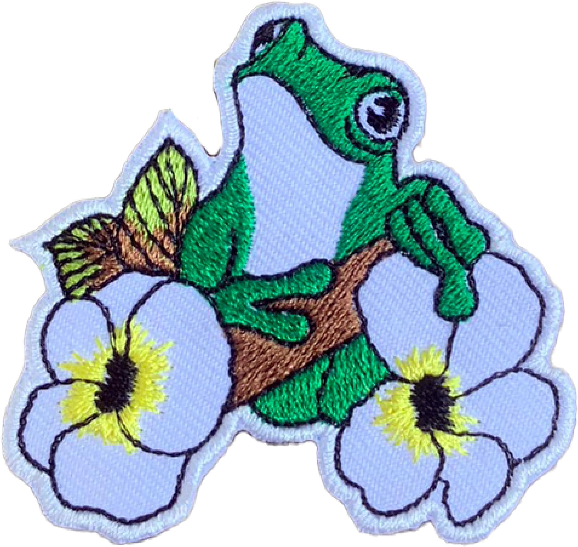 Amazon.com: Tree Frog, Shimmery Green, Embroidered, Iron-on Patch