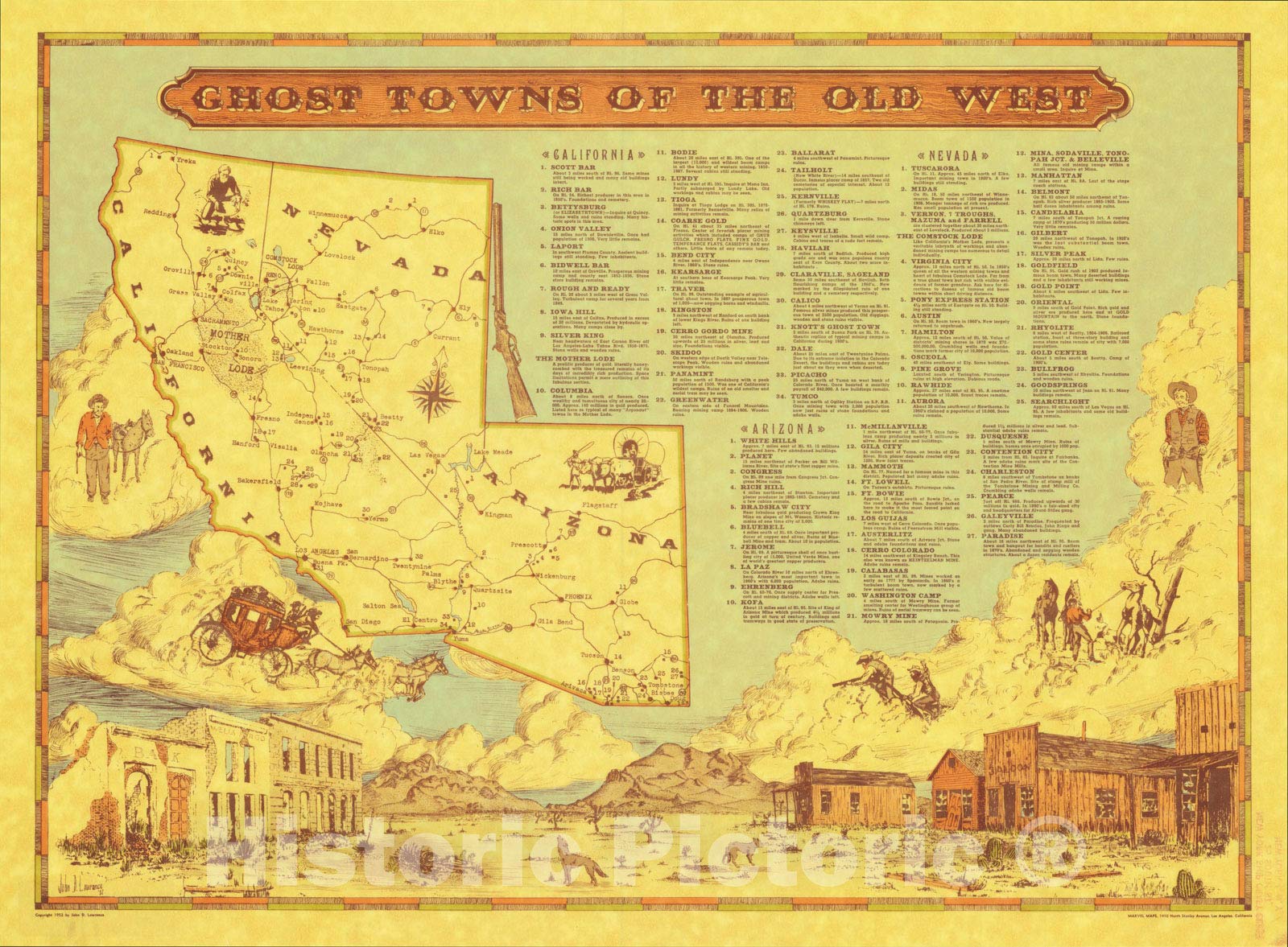 Mapa De La Ciudad Del Lejano Oeste