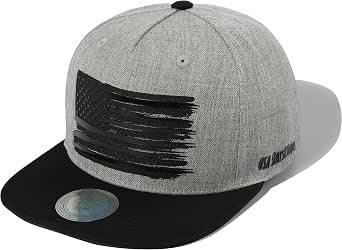Flipper American Flag Flat Brim Bill Baseball Cap Snapback Hat for Men ...