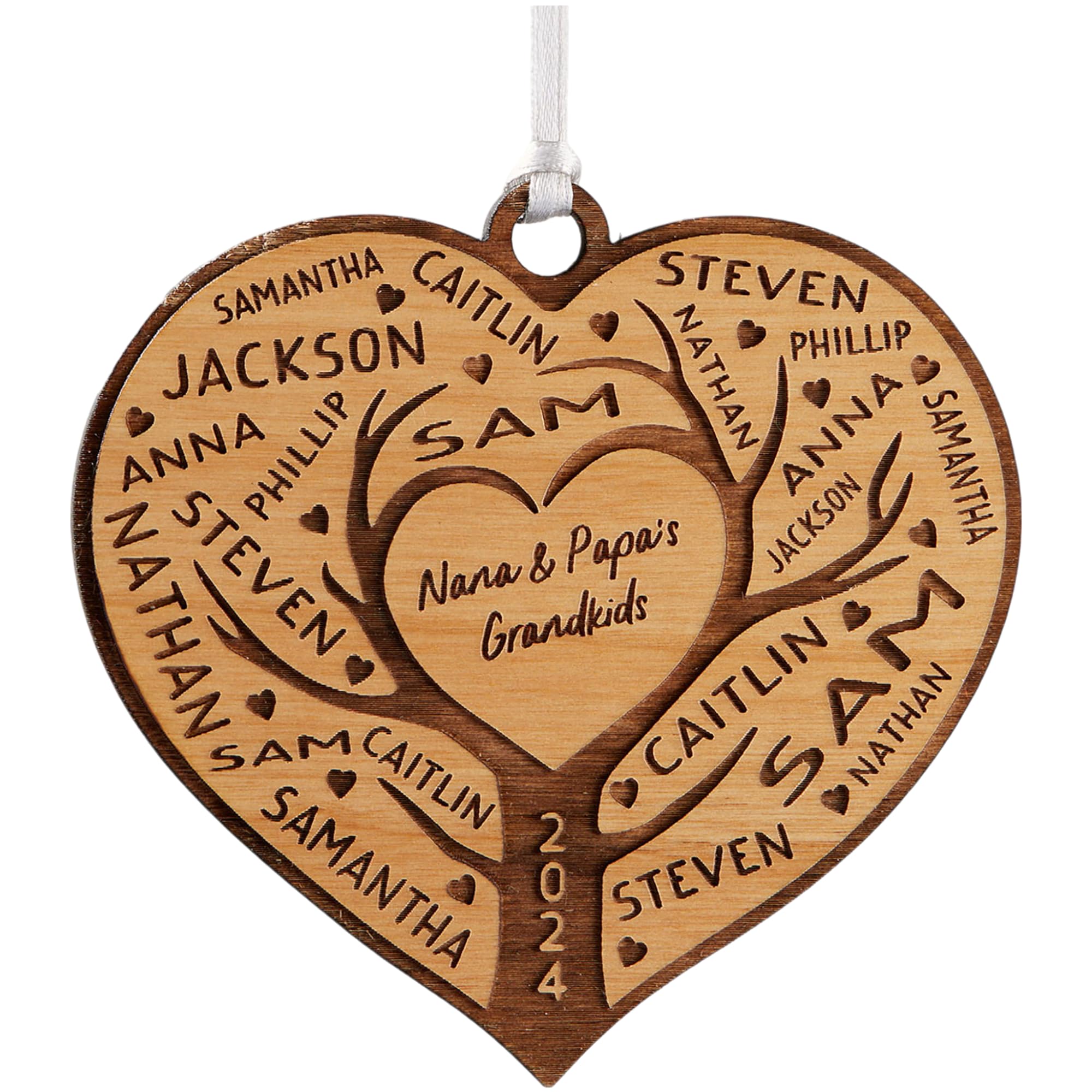 Amazon.com: Personalization Universe Family Tree of Love Personalized ...