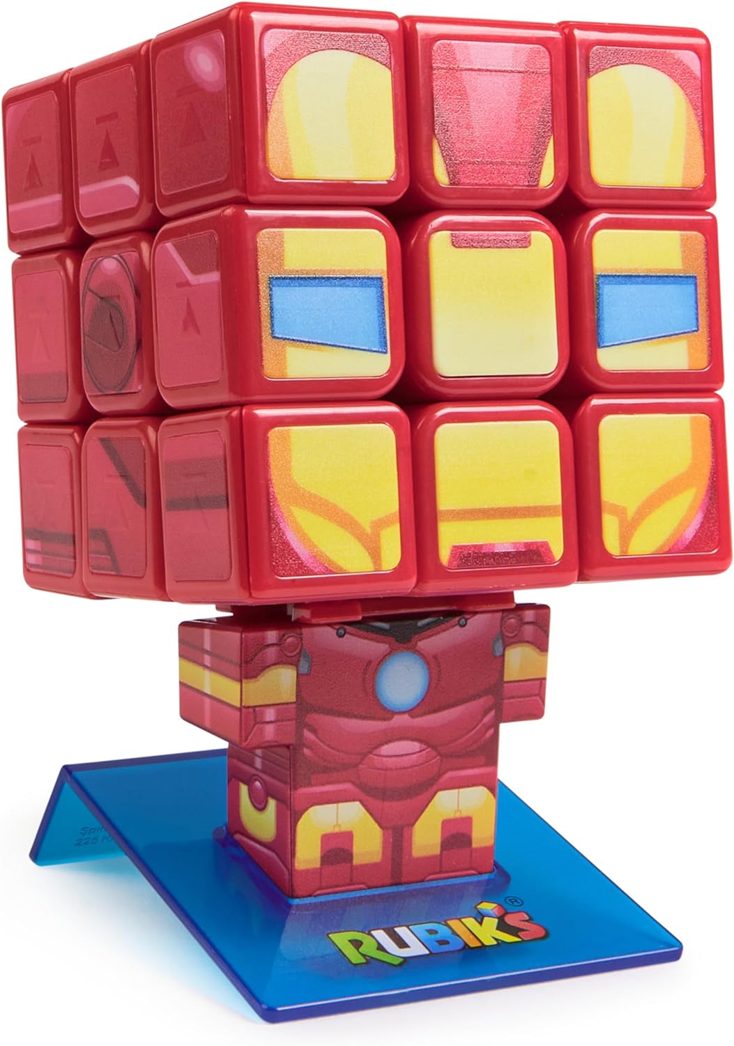 Amazon.com: Rubik's Cube, Iron Man Cuber, Marvel Collectible Fidget Toy ...