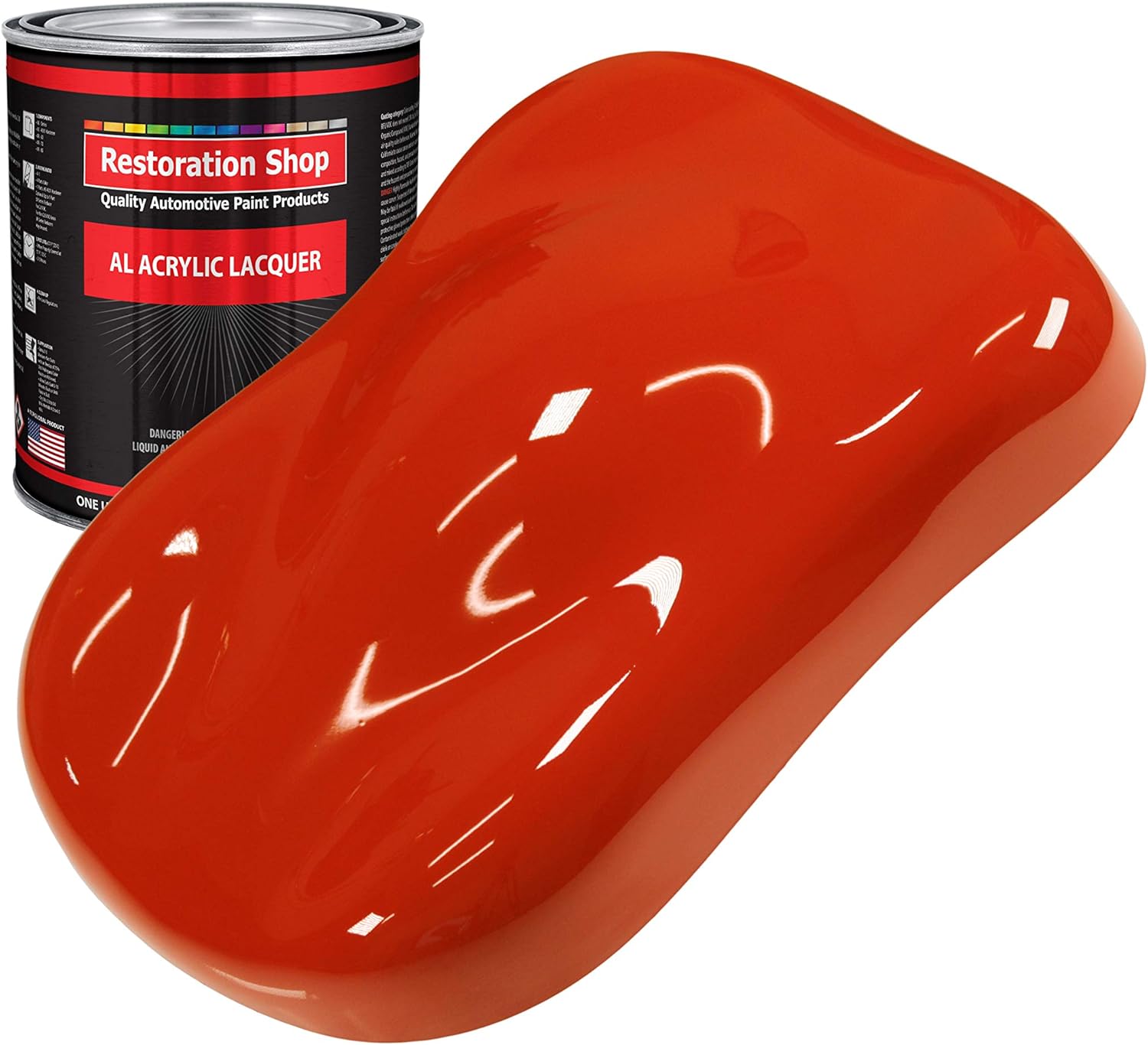 Amazon.com: Restoration Shop - Monza Red Acrylic Lacquer Auto Paint ...